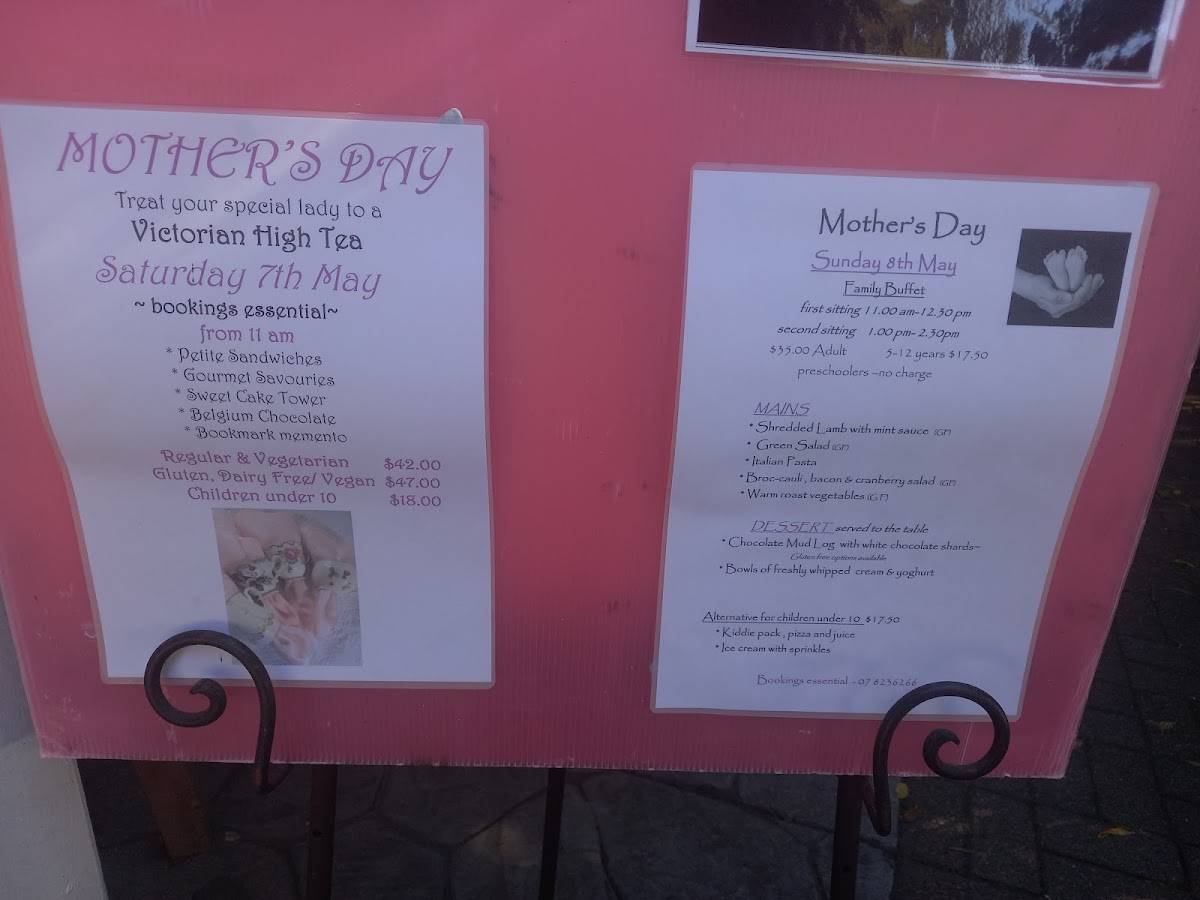 Menu at The Olde Creamery Cafe Appointments & Parties only, Ohaupo, 317 ...