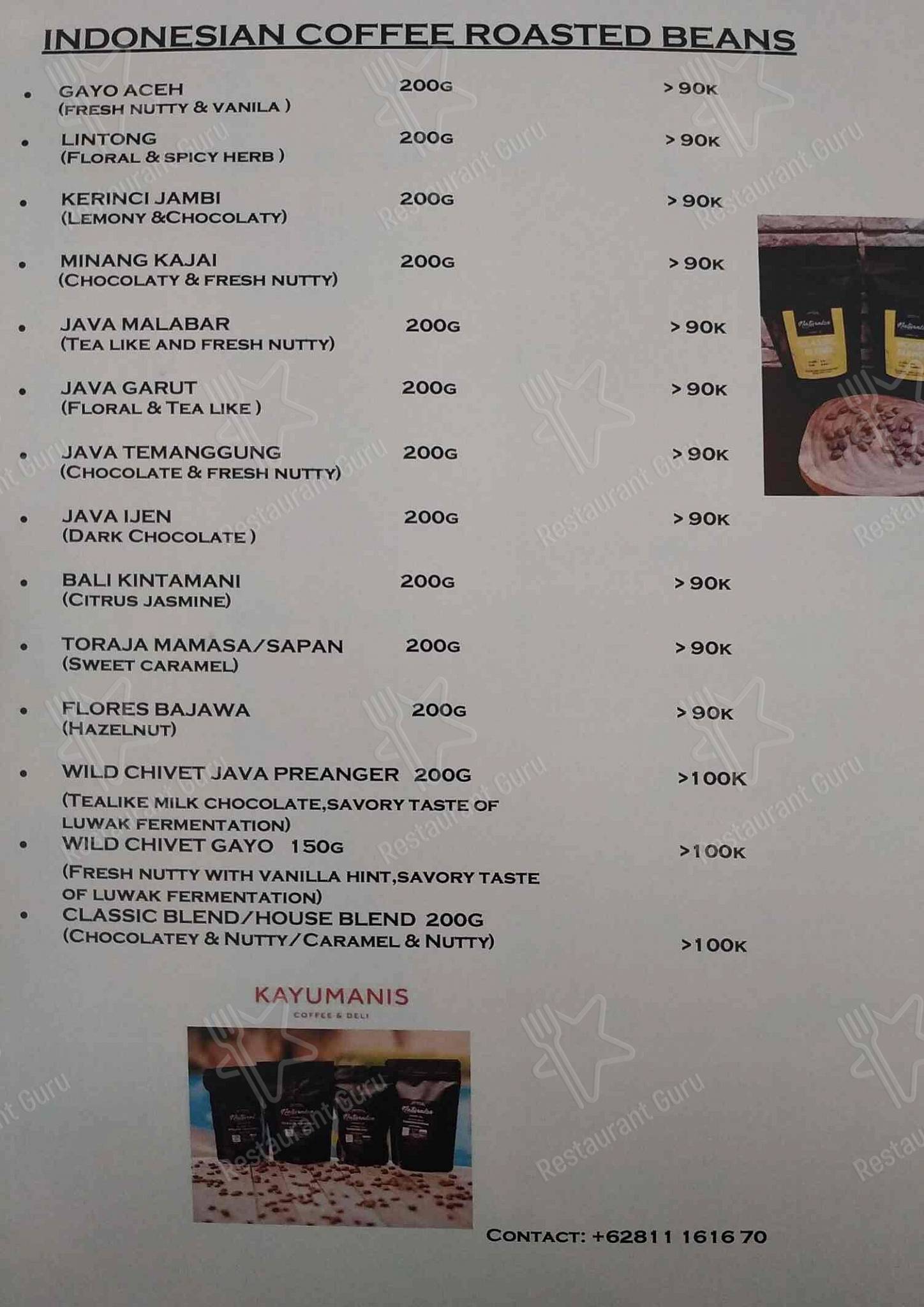 Menu at UNCLE FAJAR Resto & Coffe cafe, Central Jakarta