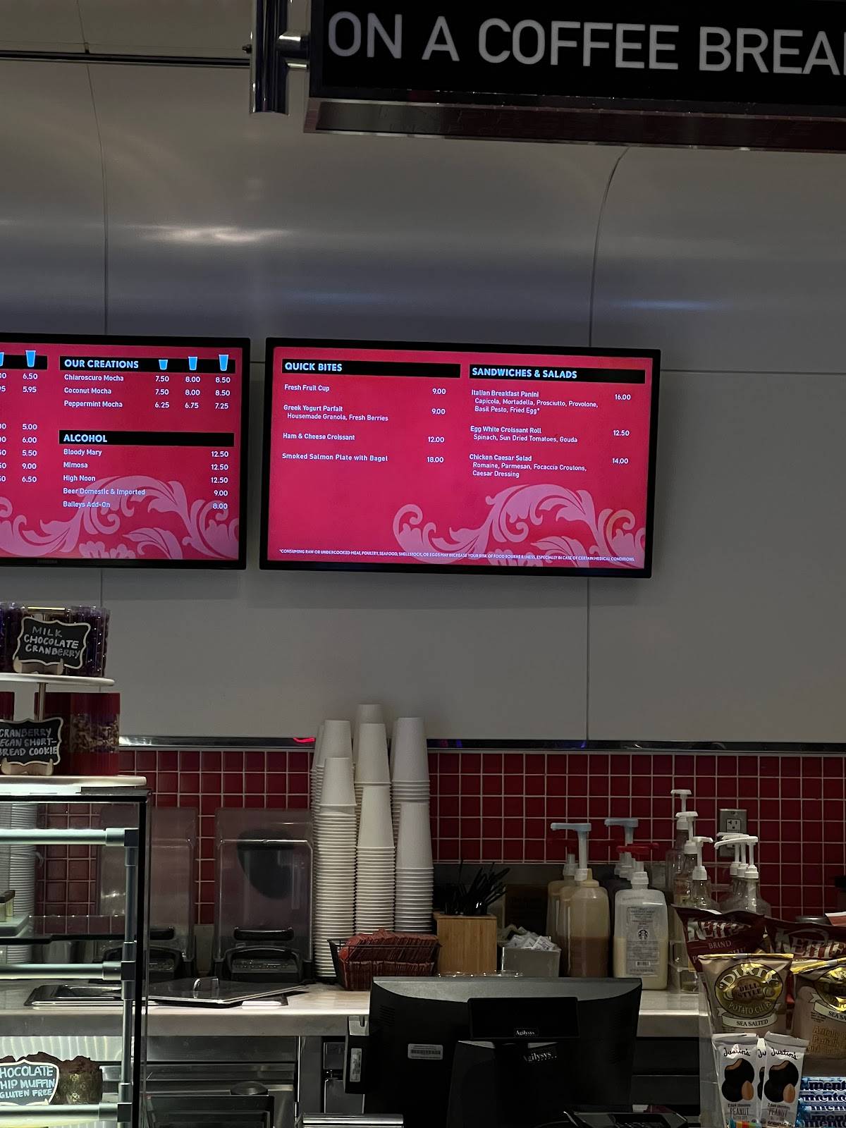 Menu at Va Bene cafe, Las Vegas, 3708 Las Vegas Blvd S Level 1