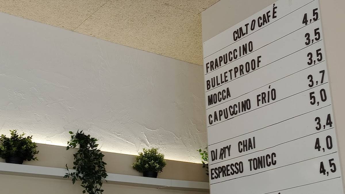 Carta de Culto Café, Pamplona