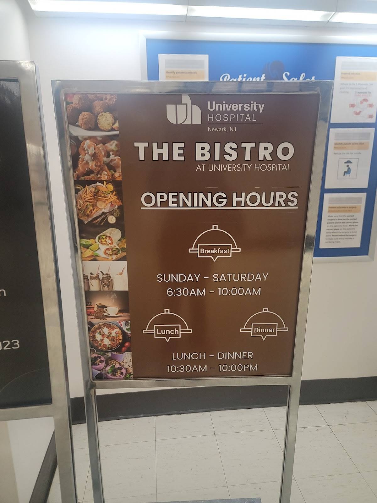 Menu at University Hospital Cafeteria - The Garden Cafe/Bistro, Newark