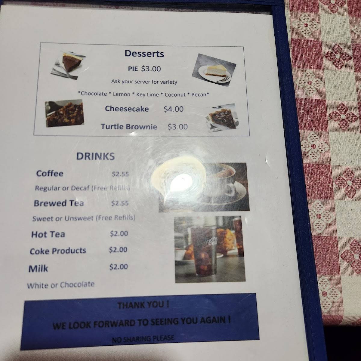 Menu at Campbell's Kitchen restaurant, Clarksville