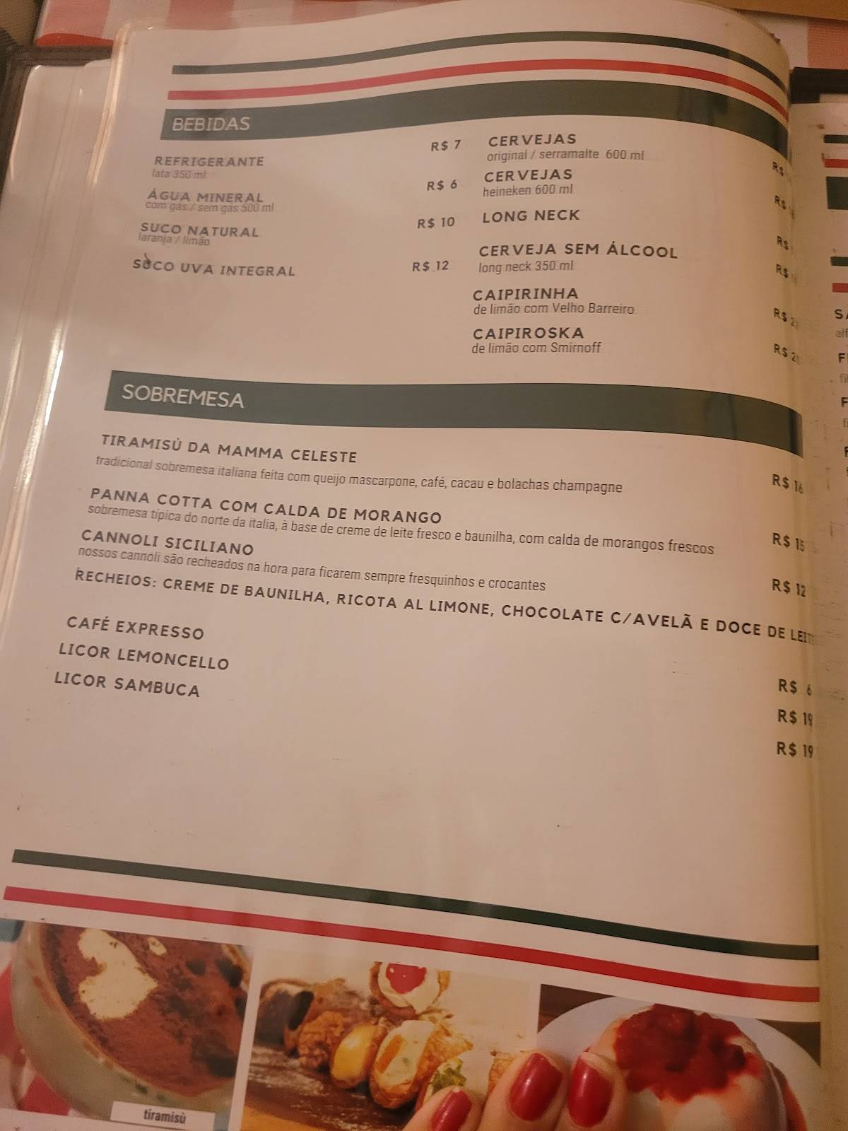 Menu em Cantina Mamma Celeste restaurante, São Paulo