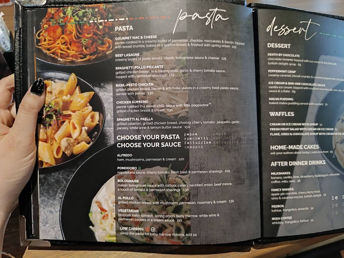 Menu at Cappuccinos Irene Village Mall restaurant, Centurion