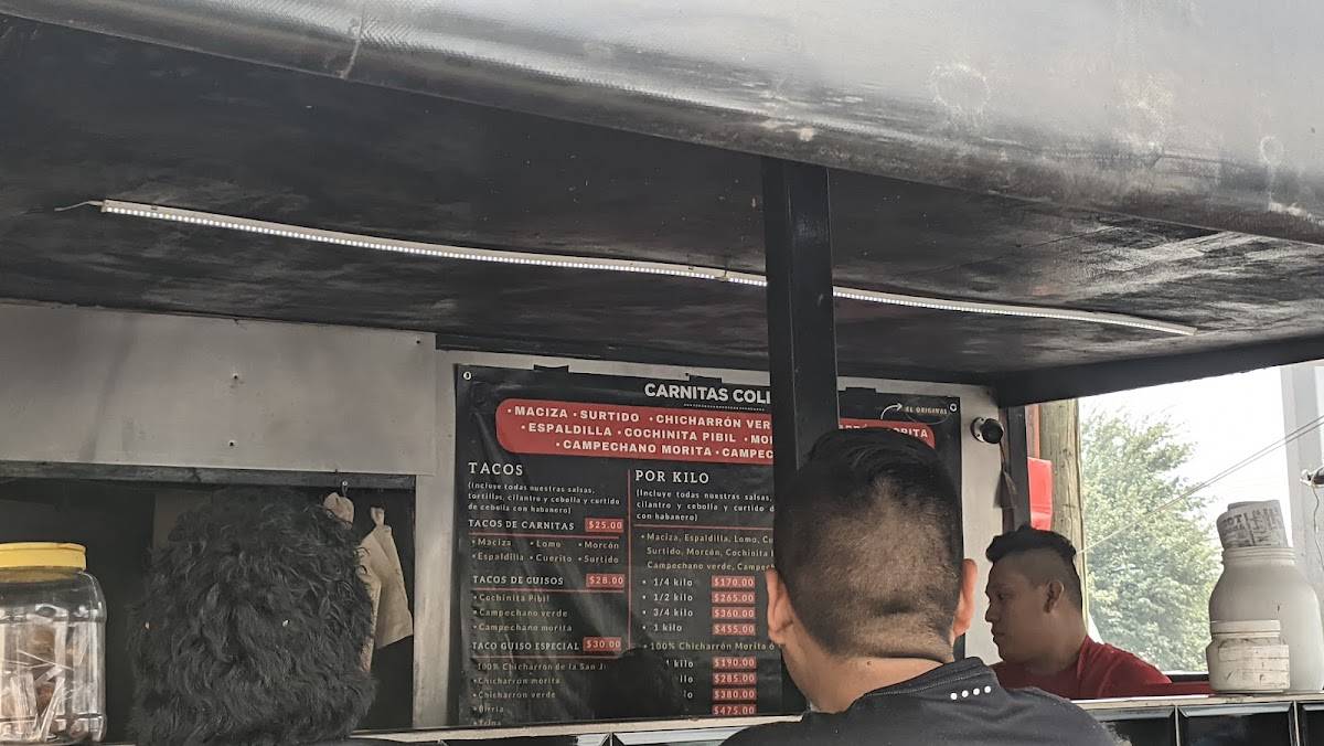 Carta del restaurante Carnitas Colinas Express, Monterrey