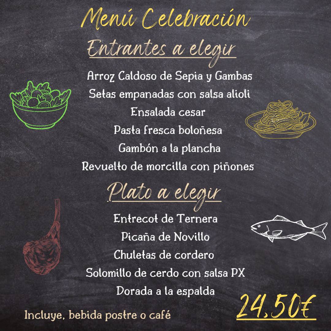 Menu at Casa Mauro restaurant, Coslada