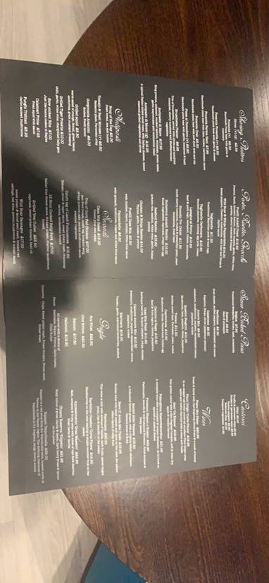 Menu at Casa Mia restaurant, Sandbach