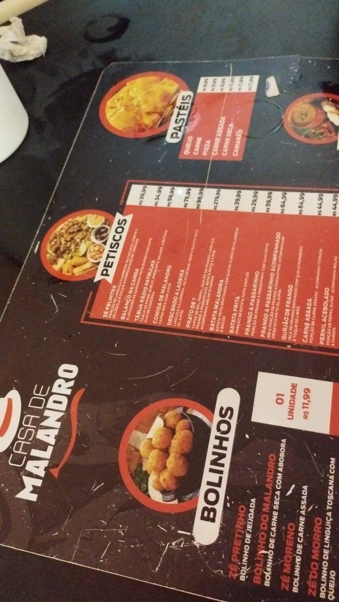Menu em Casa de Malandro pub & Bar, Rio de Janeiro, Rua Clara Nunes