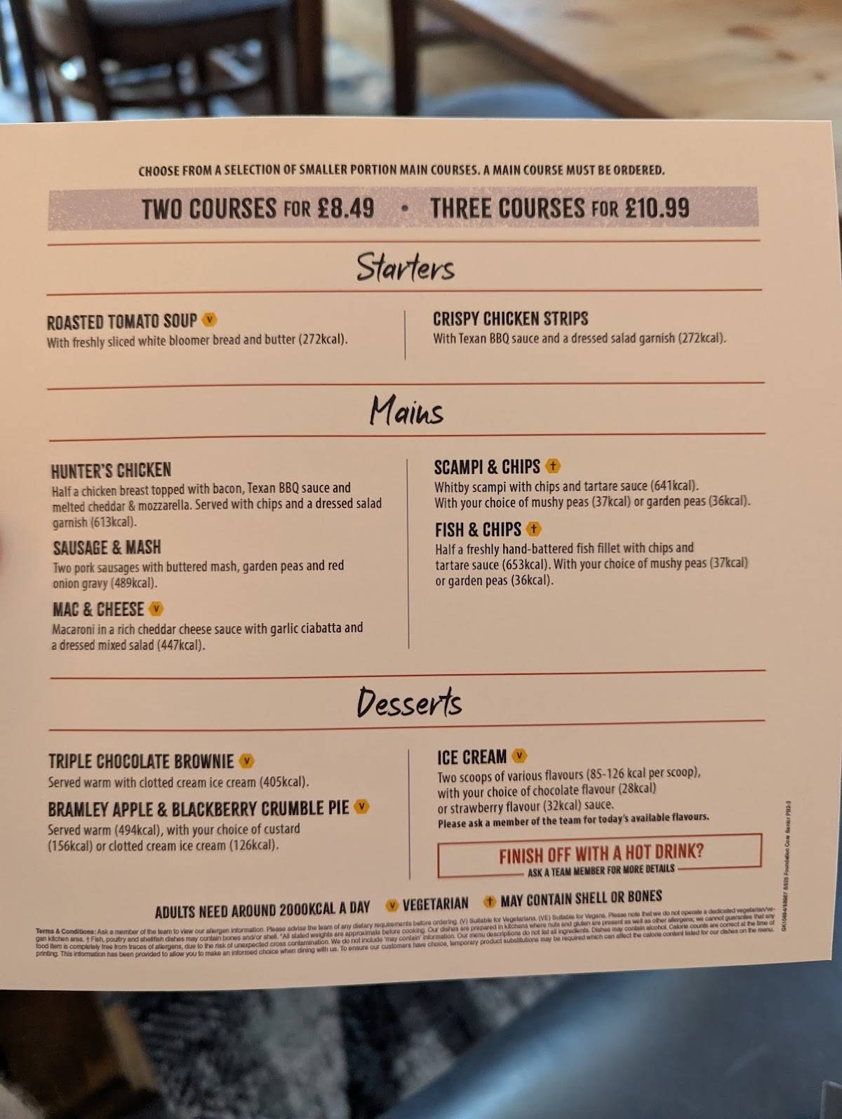 Menu at Castle pub & bar, Worthing