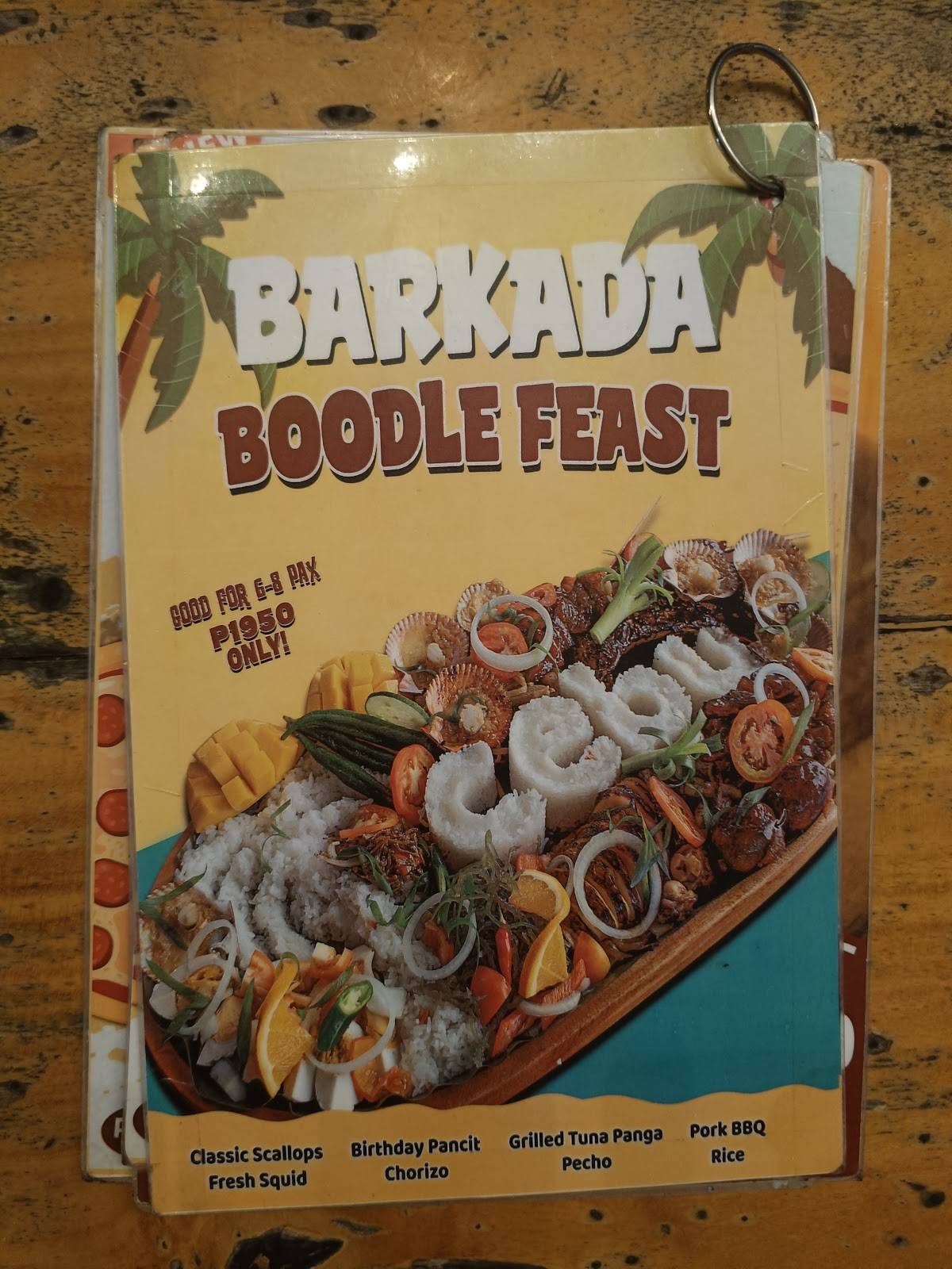 Menu at Chixboy restaurant, Cebu City, 9V8F+W57
