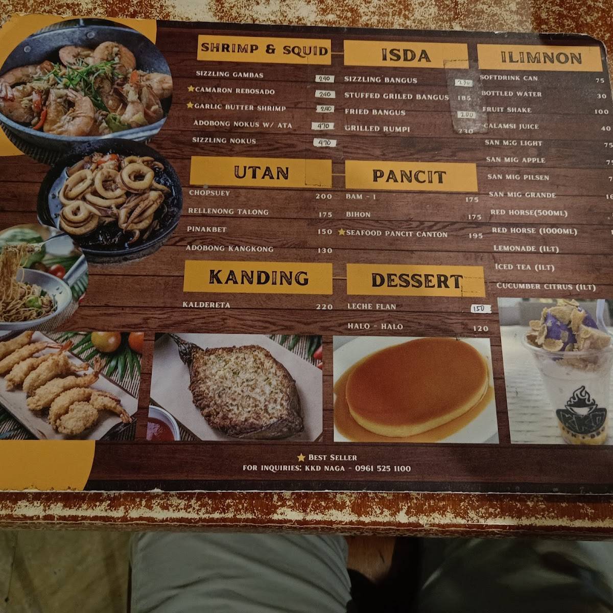 Menu at KKD stk+bbq, Cebu City, 7WR3+QCH
