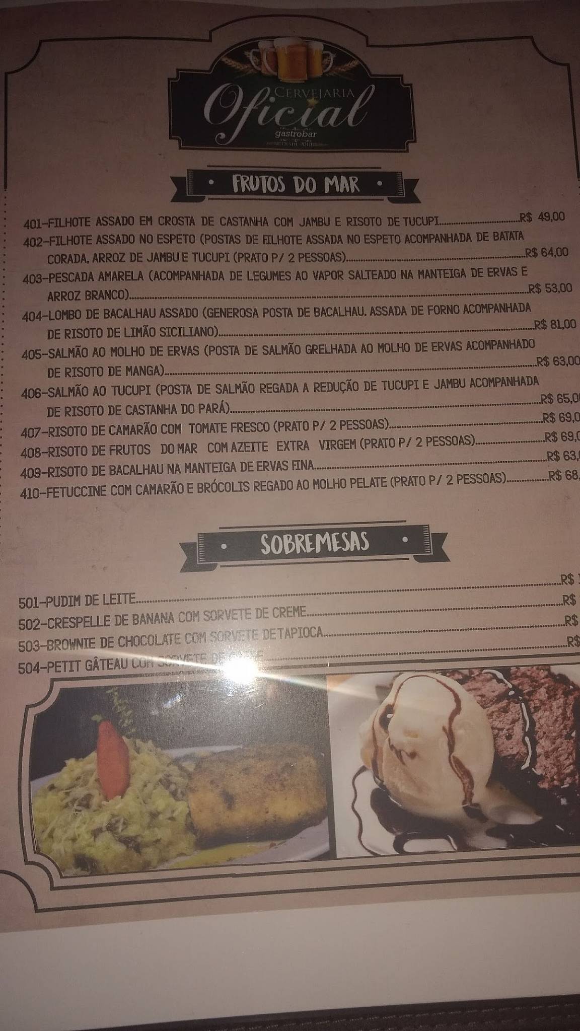 Menu Em Cervejaria Oficial Umarizal Restaurante Belém