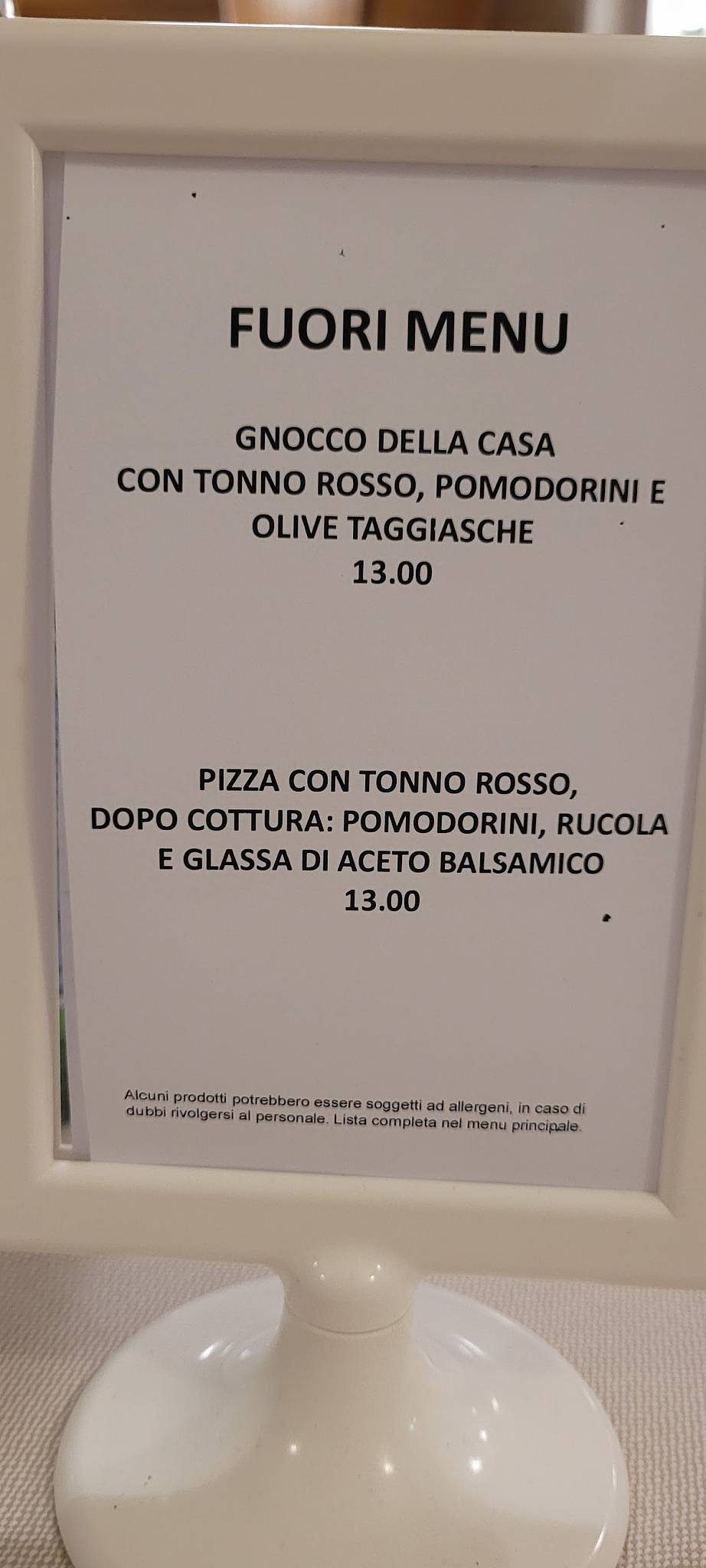 Menu da La Cuccagna pizzeria, Cesenatico, Viale Fratelli Giovanni e ...