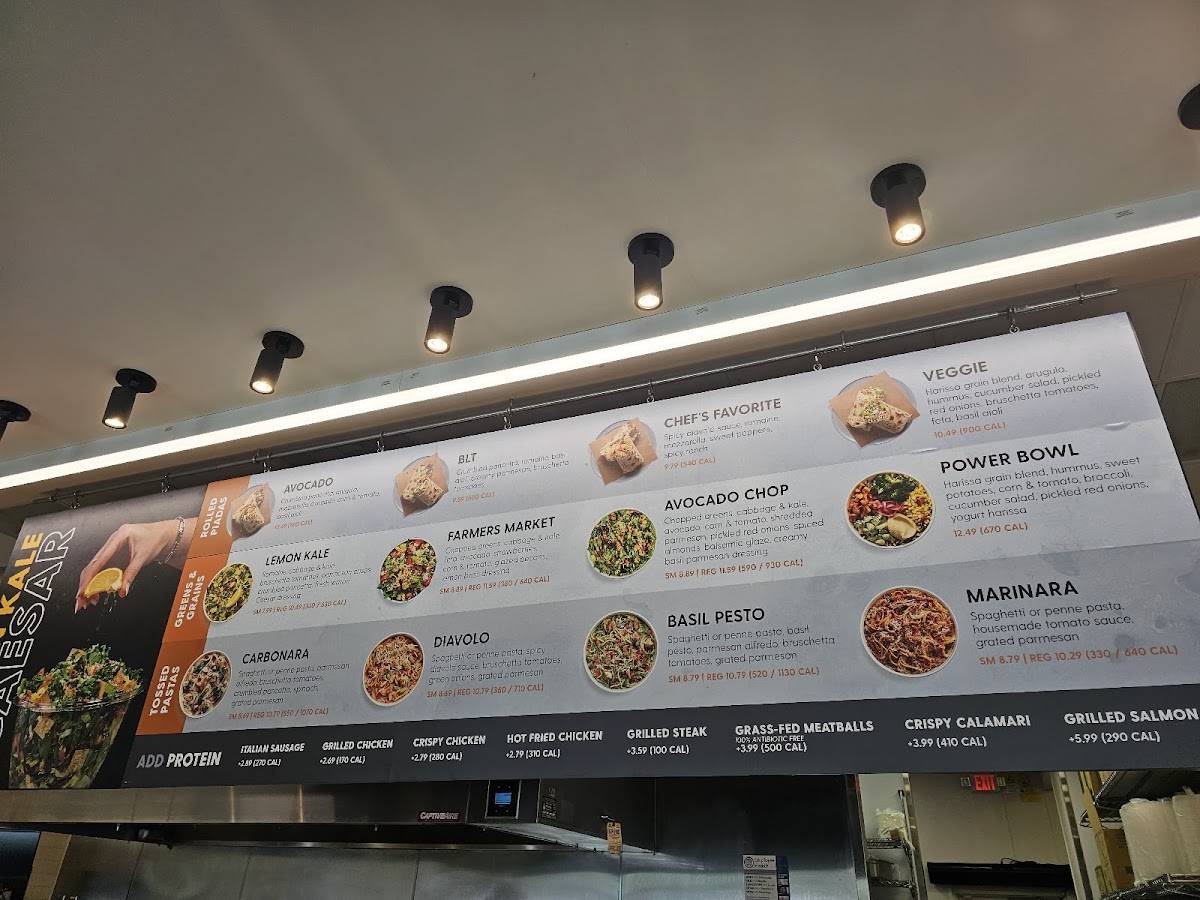 Menu at Piada Italian Street Food restaurant, Charlotte, J M Keynes Dr #120