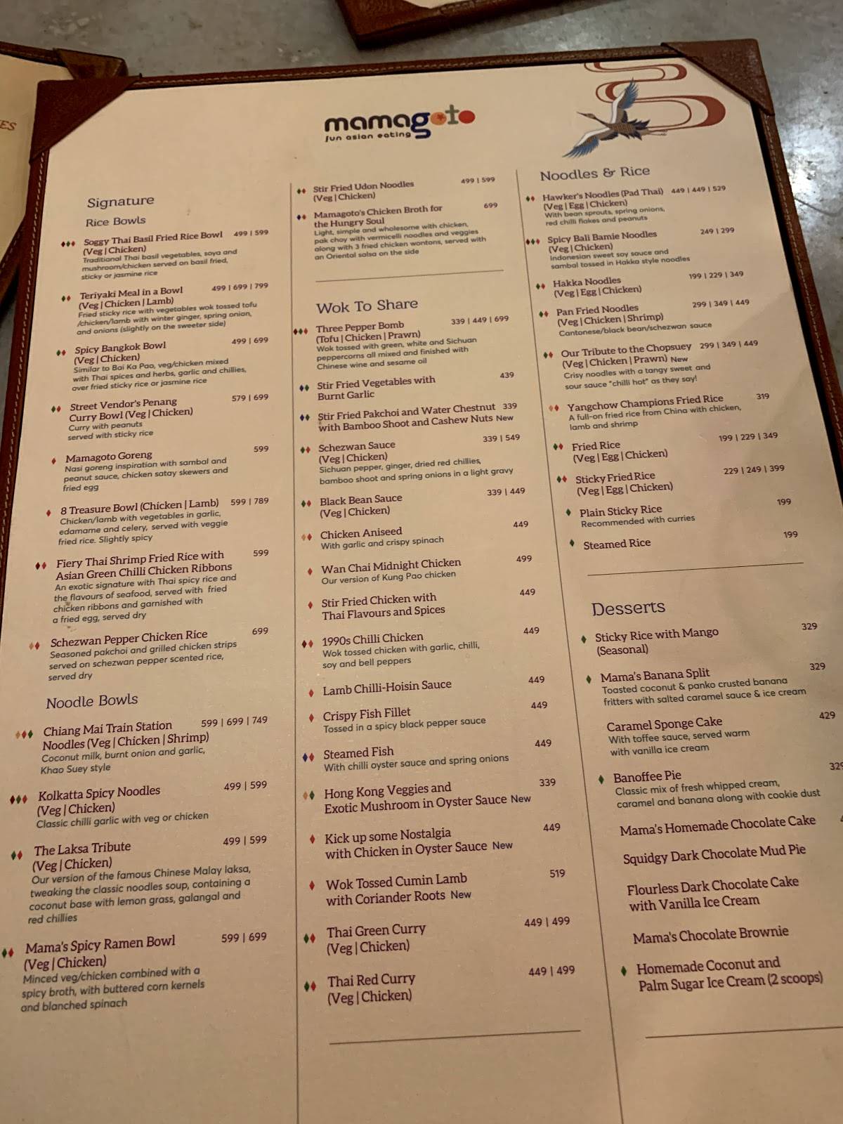 Menu at Mamagoto, KNK Road Chennai, Chennai, Shop No. 9