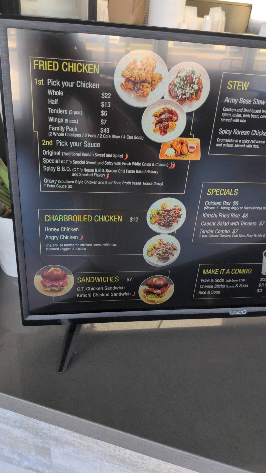 Menu at Chicken Troopers restaurant, Norwalk