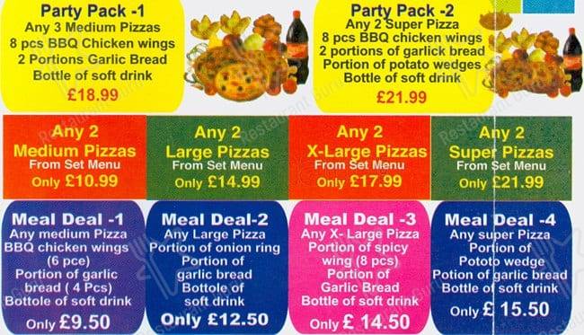 Menu at Chicken Village restaurant, London, 149 Ladbroke Grove