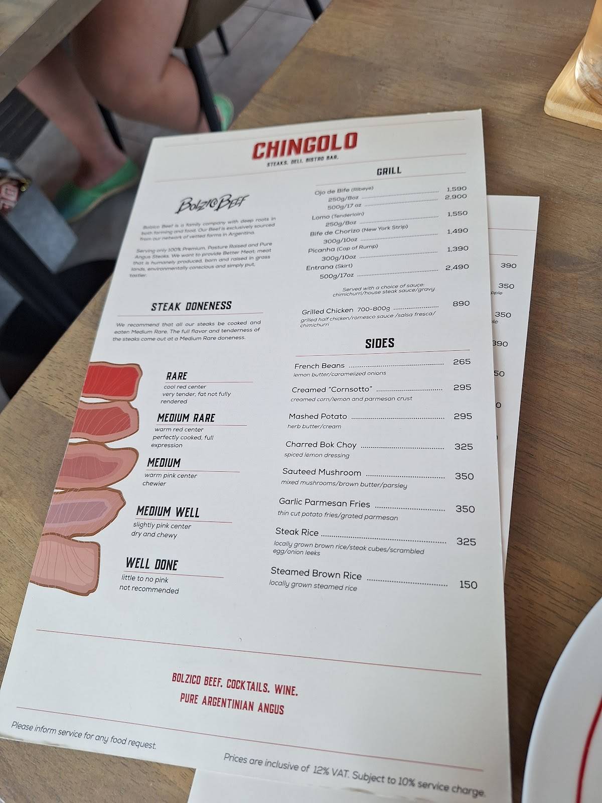 Menu at Chingolo Deli Molito, Muntinlupa