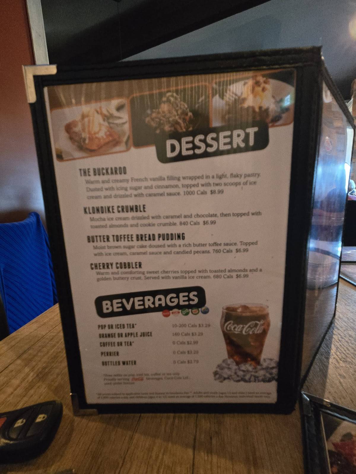 Menu at Chuck's Roadhouse Bar & Grill, Kingsville