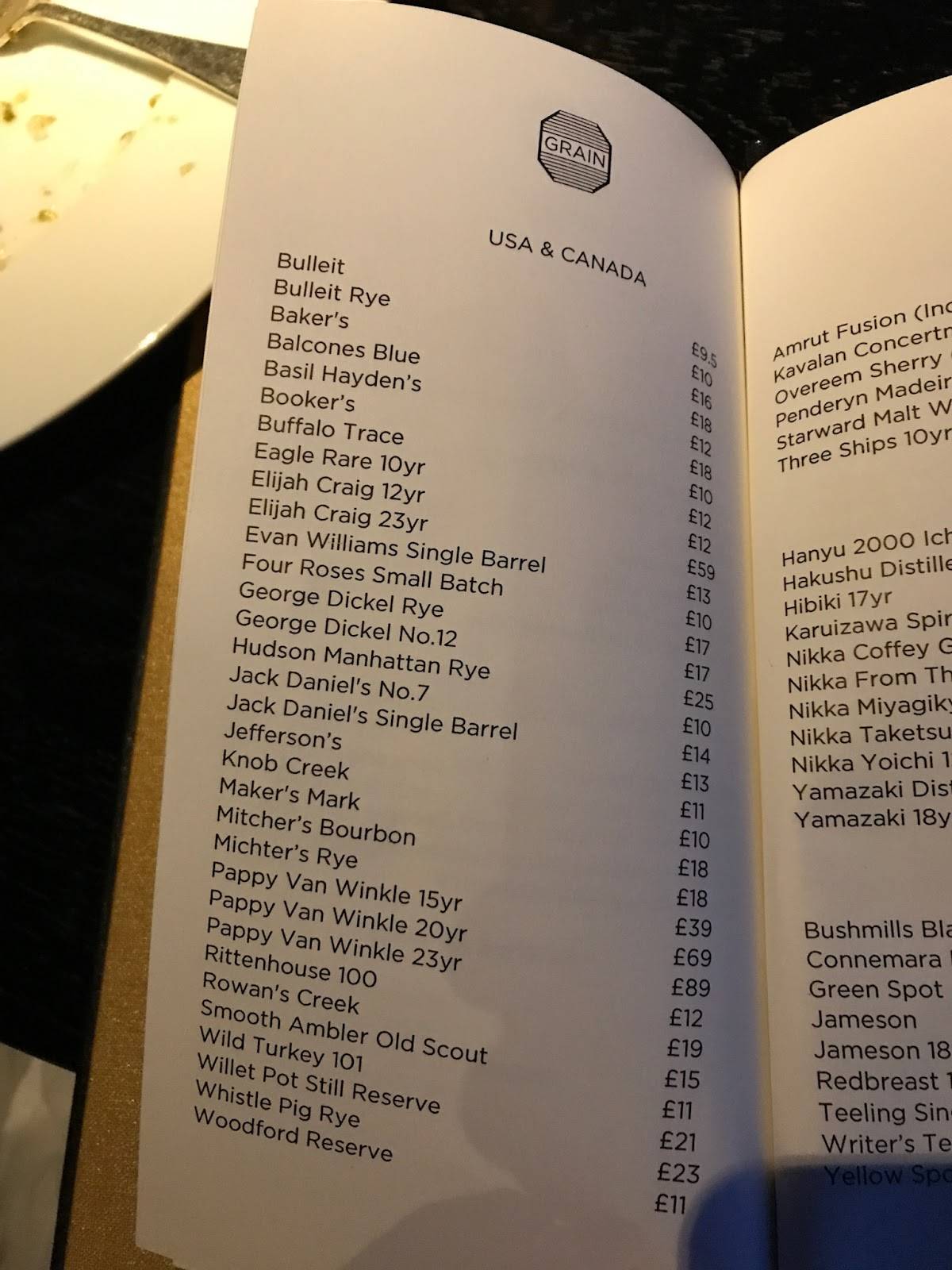 Menu at City Social pub & bar, London, Tower 42