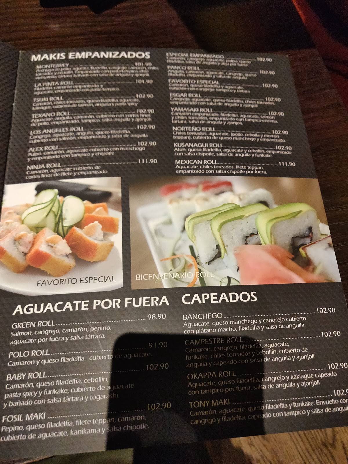 Carta del restaurante Kinsui, Ciudad Juarez, Av. Paseo Triunfo del la ...