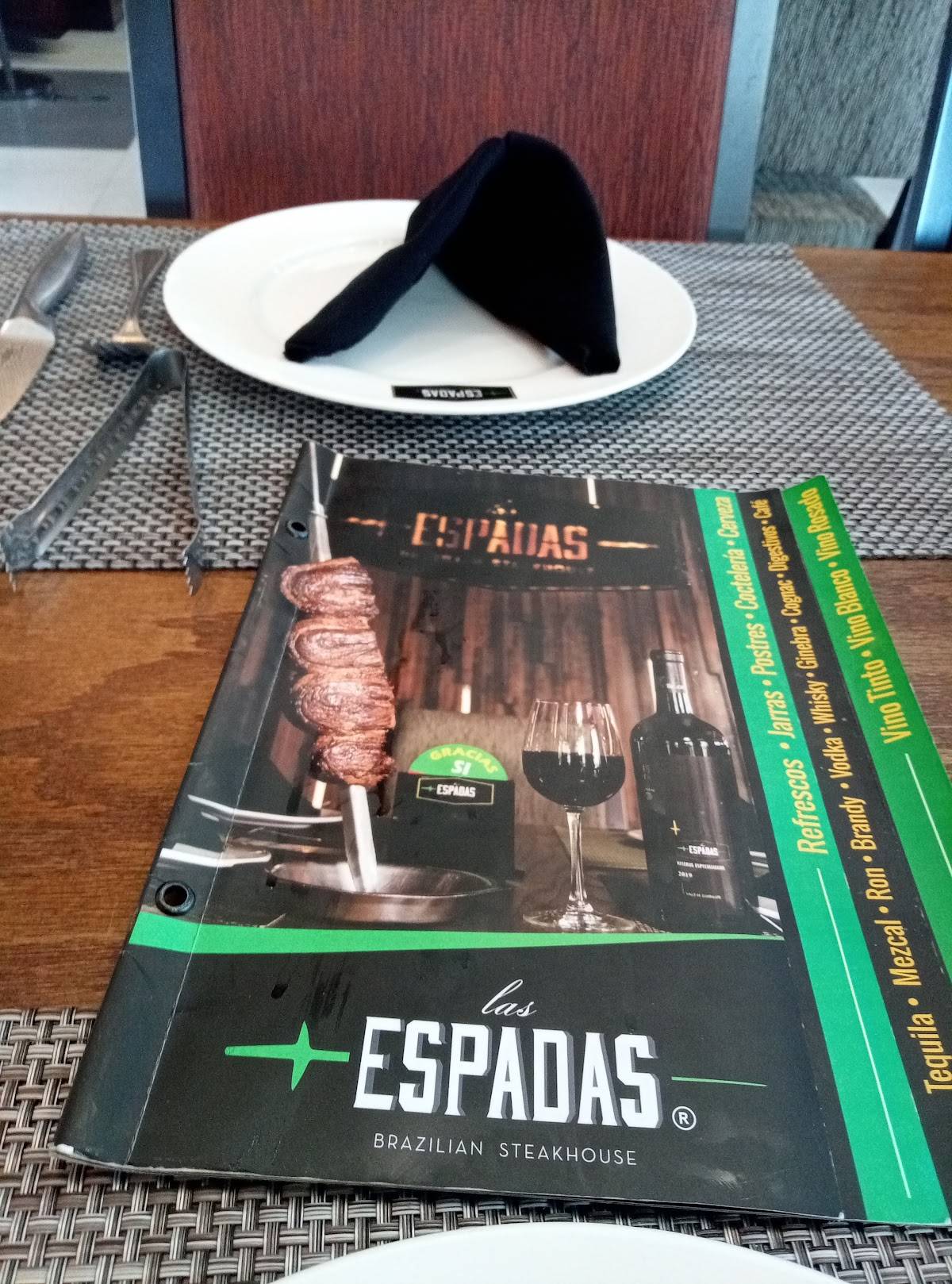 Carta de Las Espadas - Brazilian Steakhouse, Ciudad Juarez, Av. Paseo ...