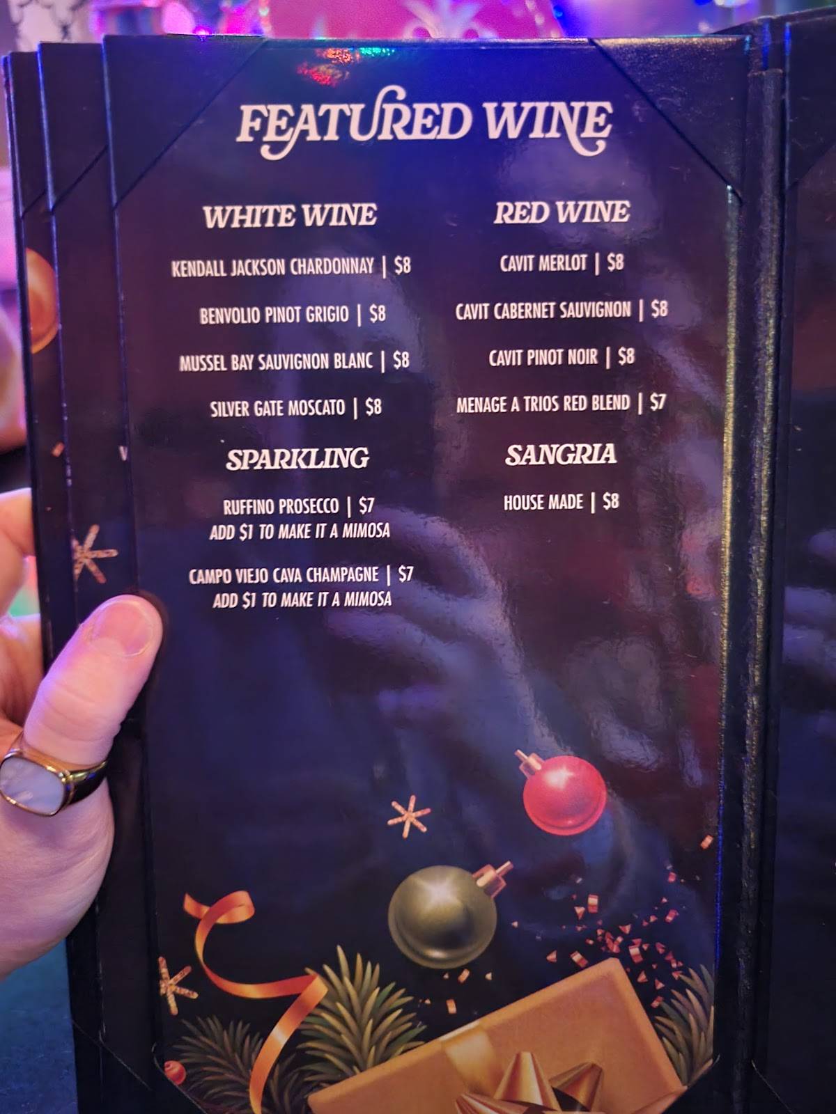 Menu at Cleo's Brown Beam pub & bar, Appleton