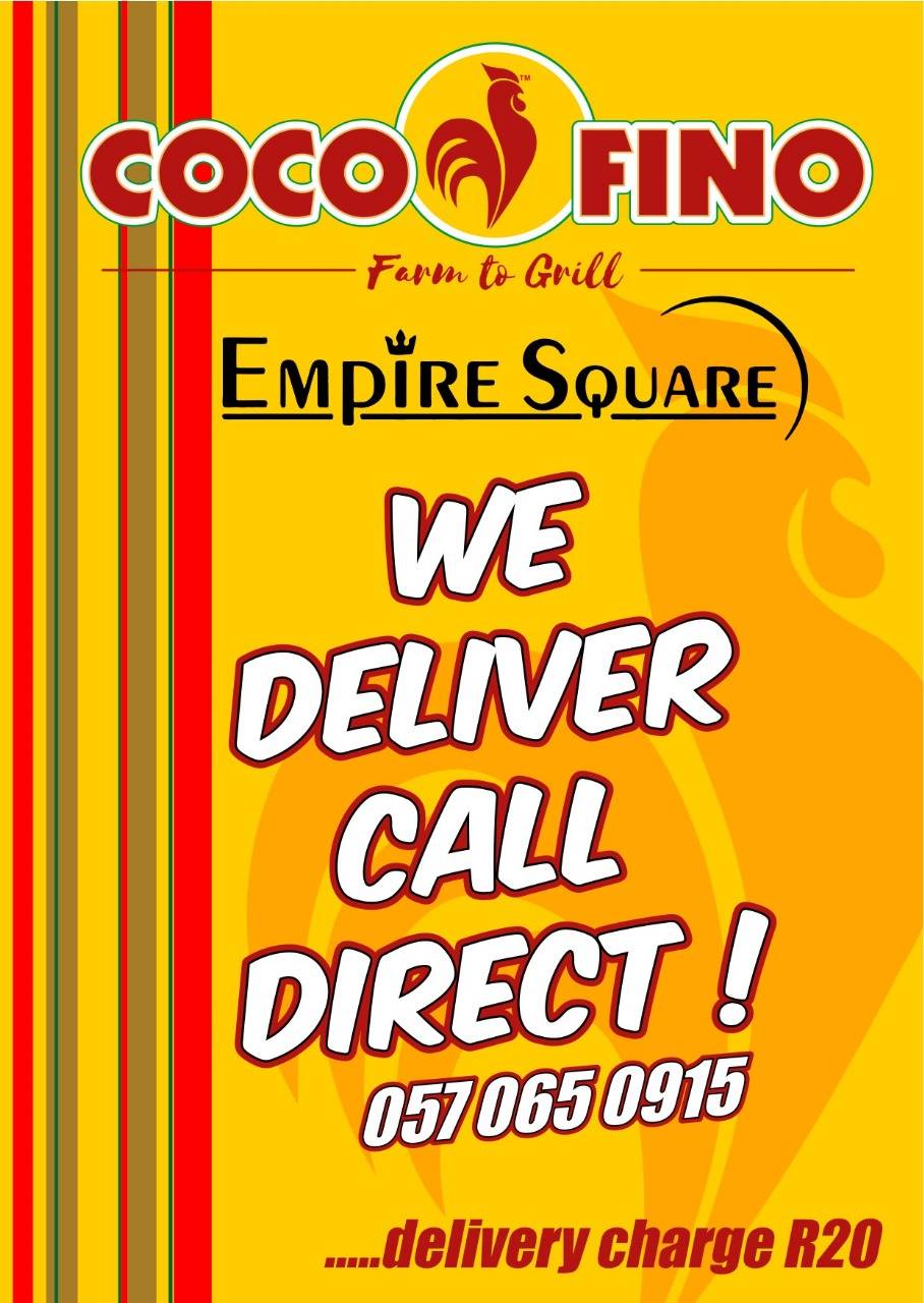 Menu at Coco Fino Empire Square restaurant, Welkom