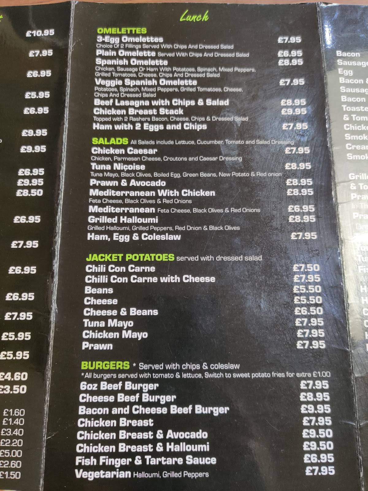 Menu at Coffee Bloom Café cafe, Upminster