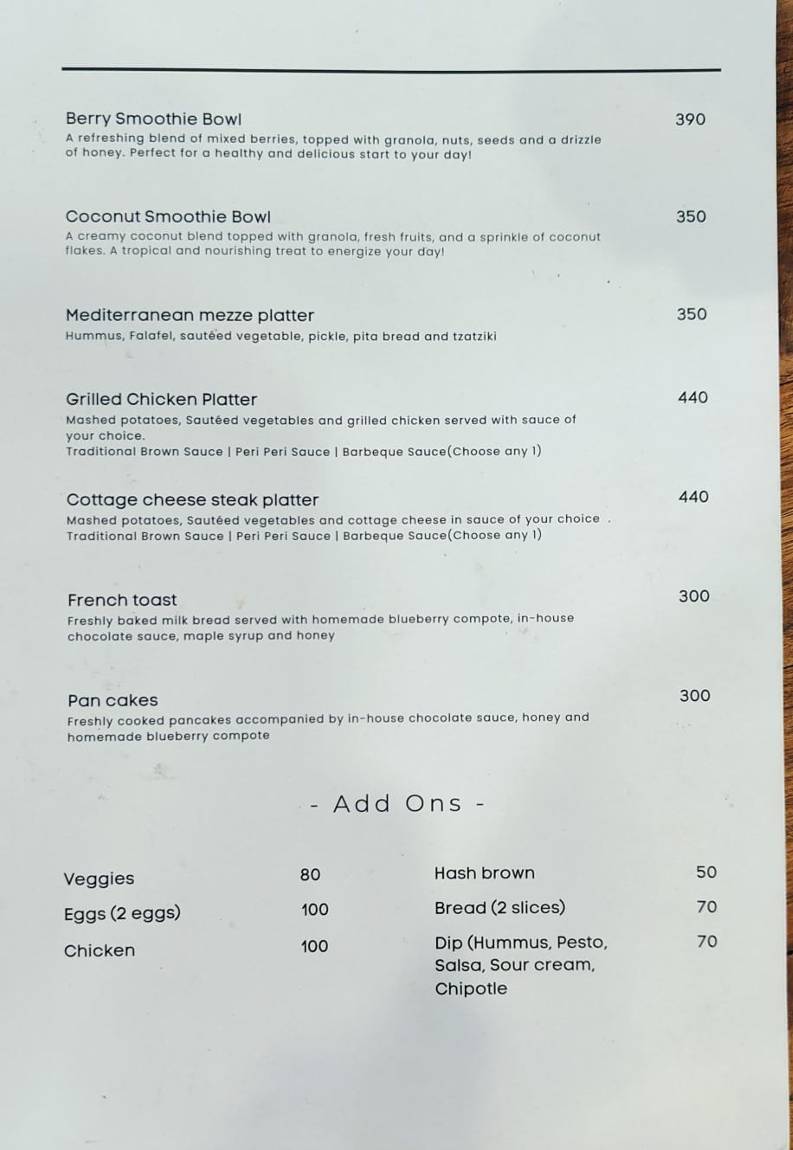 Menu at Coffee Bond, New Delhi, Shop No. 4 Local Shopping Complex