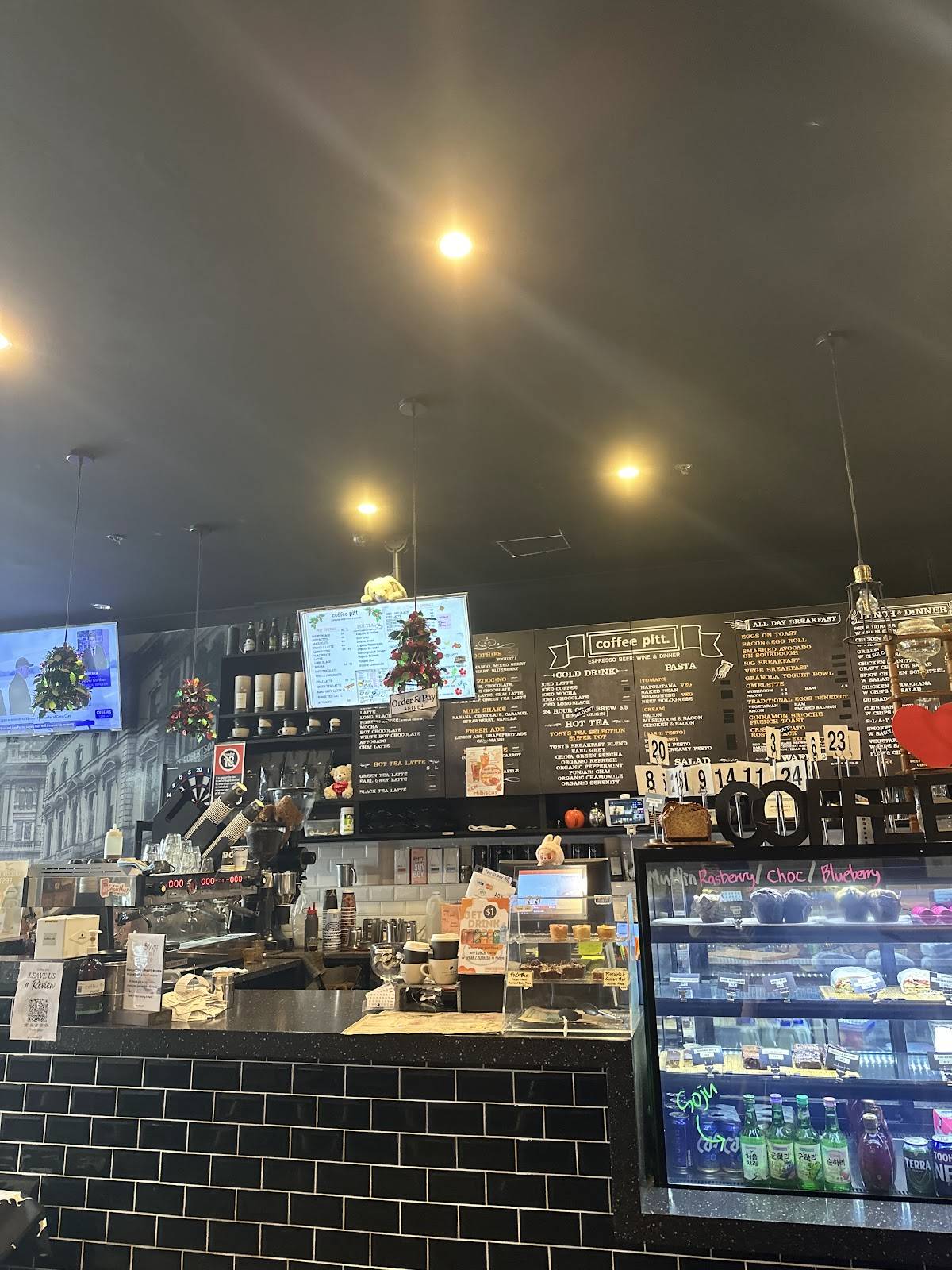 Menu at Coffee Pitt restaurant, Sydney, 367 Pitt St