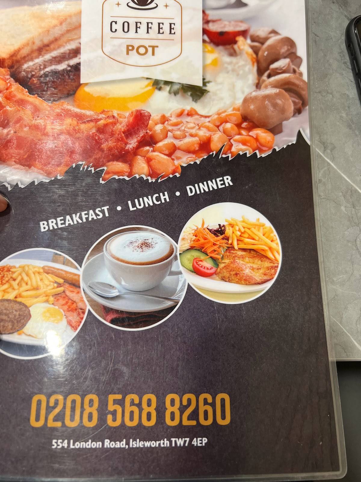 Menu at Coffee Pot Cafe, Isleworth, 554 London Rd