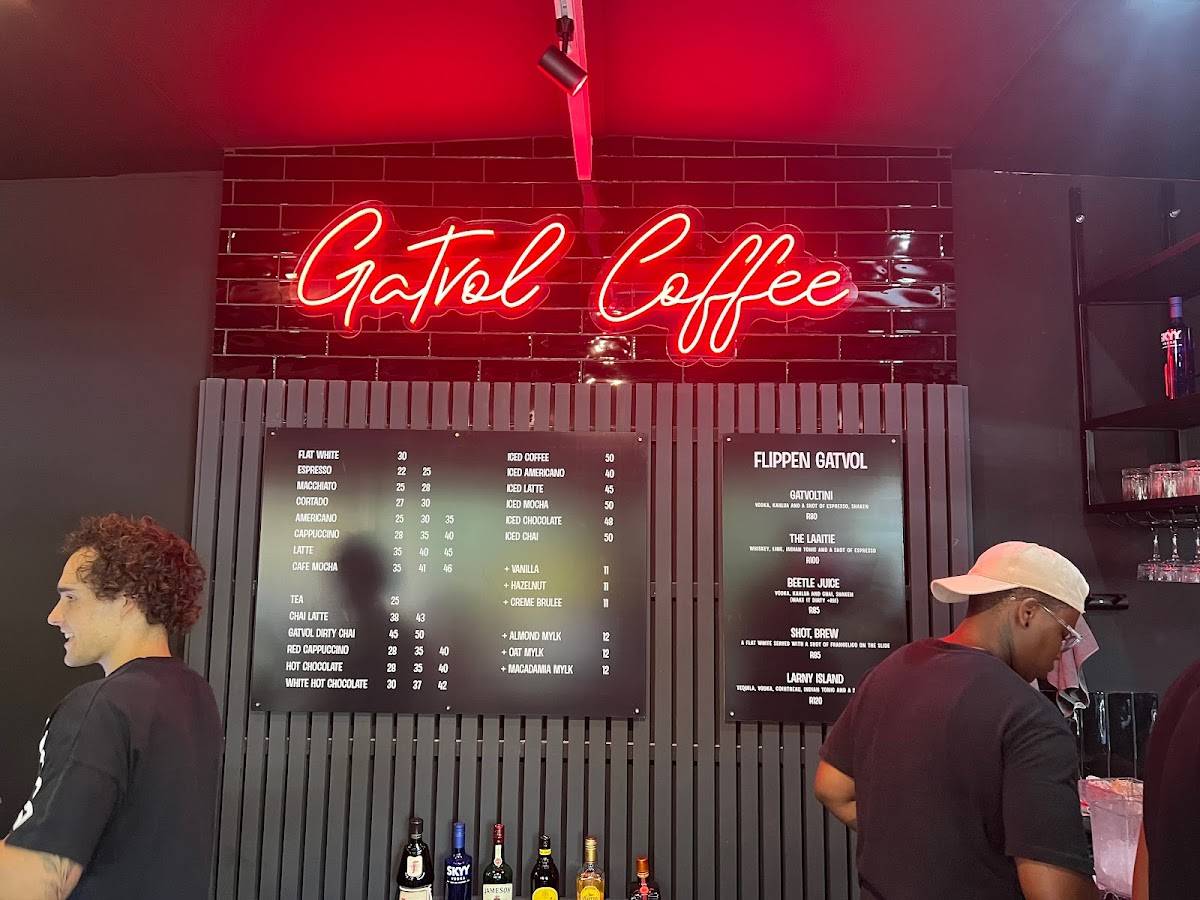 Menu at Gatvol coffee coffee house, La Lucia