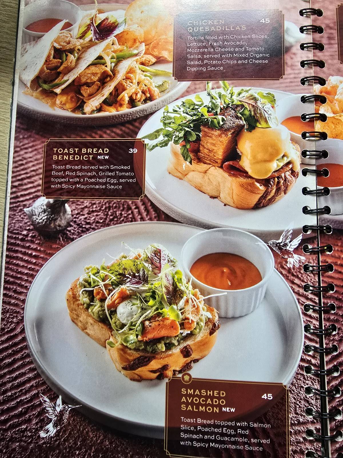 Carta de Colibri Cafe & Bakery, Bandung