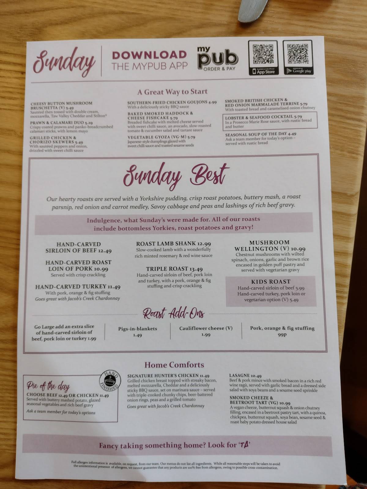 Menu at Command House pub & bar, Chatham