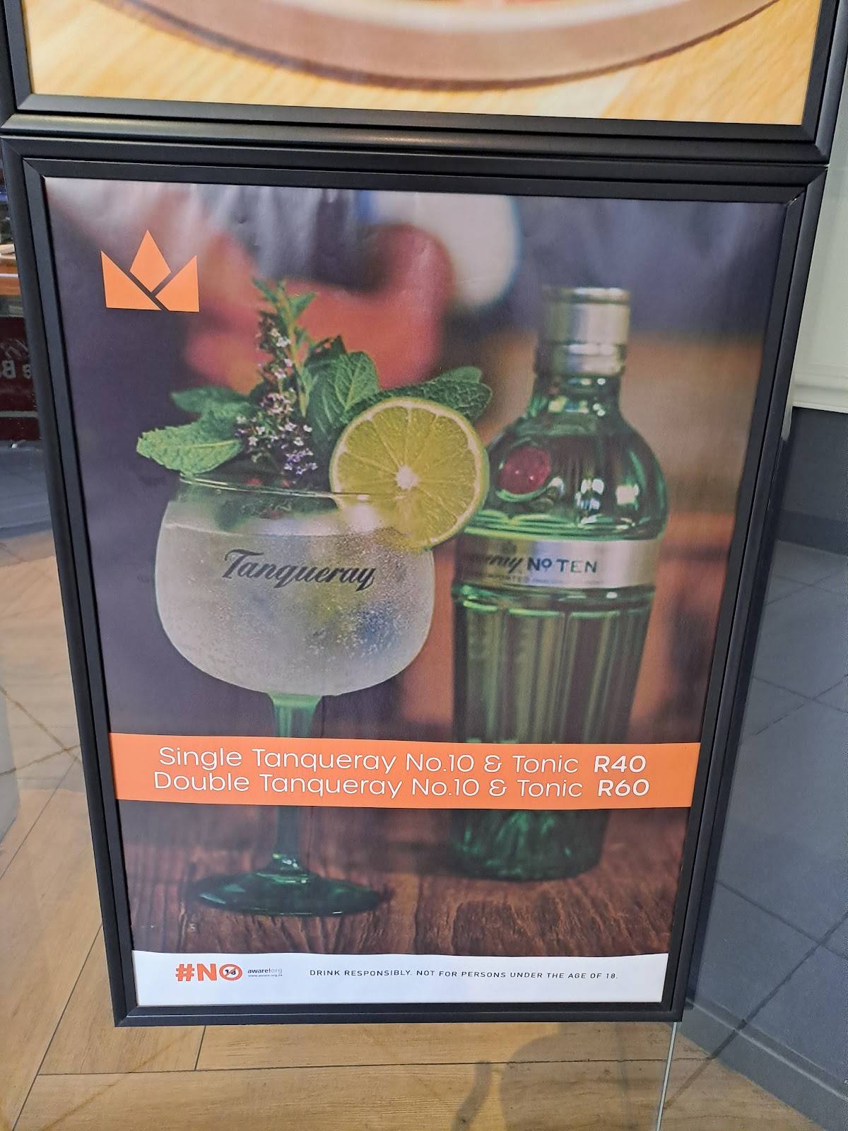 Menu at Copper Club Plattekloof, Cape Town, Shop No. 5