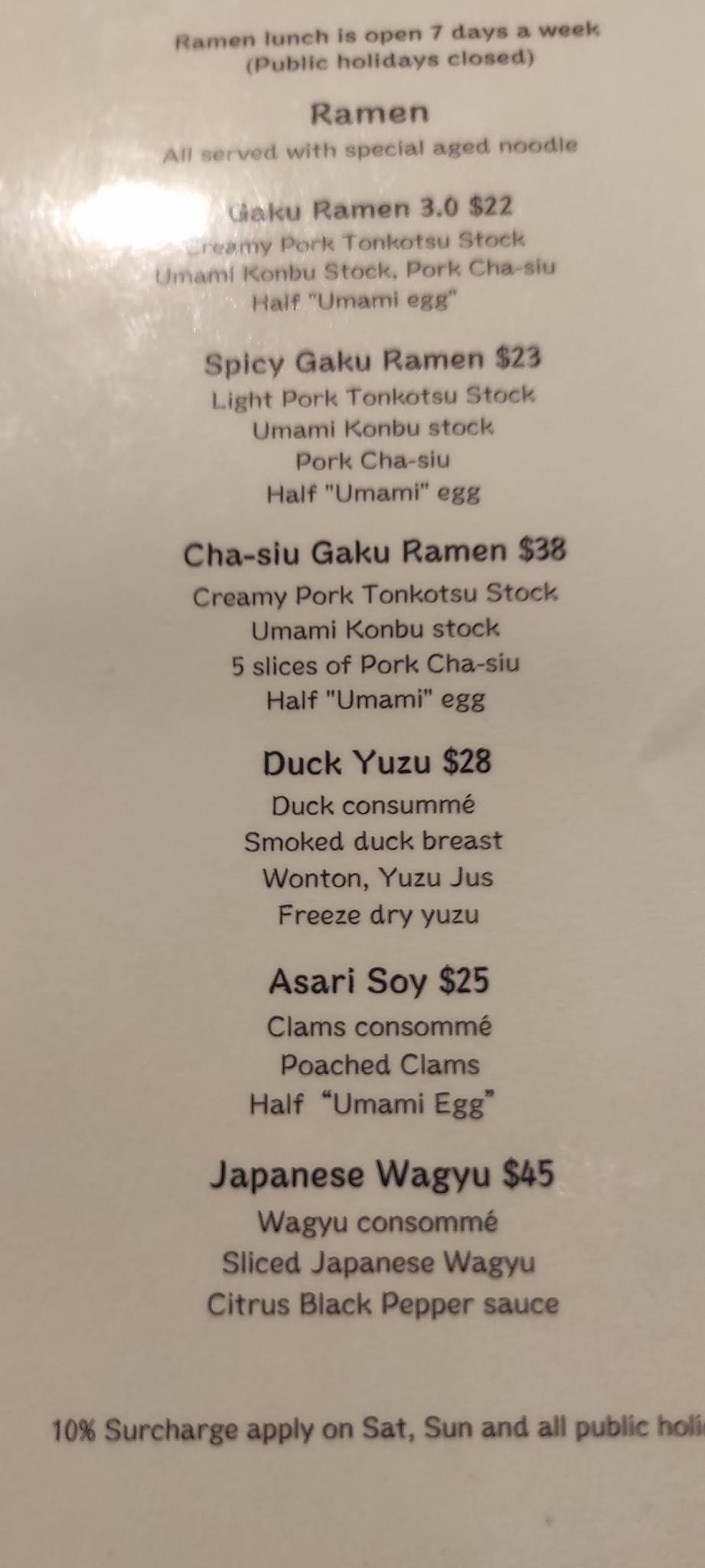 Menu at Coral Coffee(Fable Coffee Sydney) cafe, Darlinghurst
