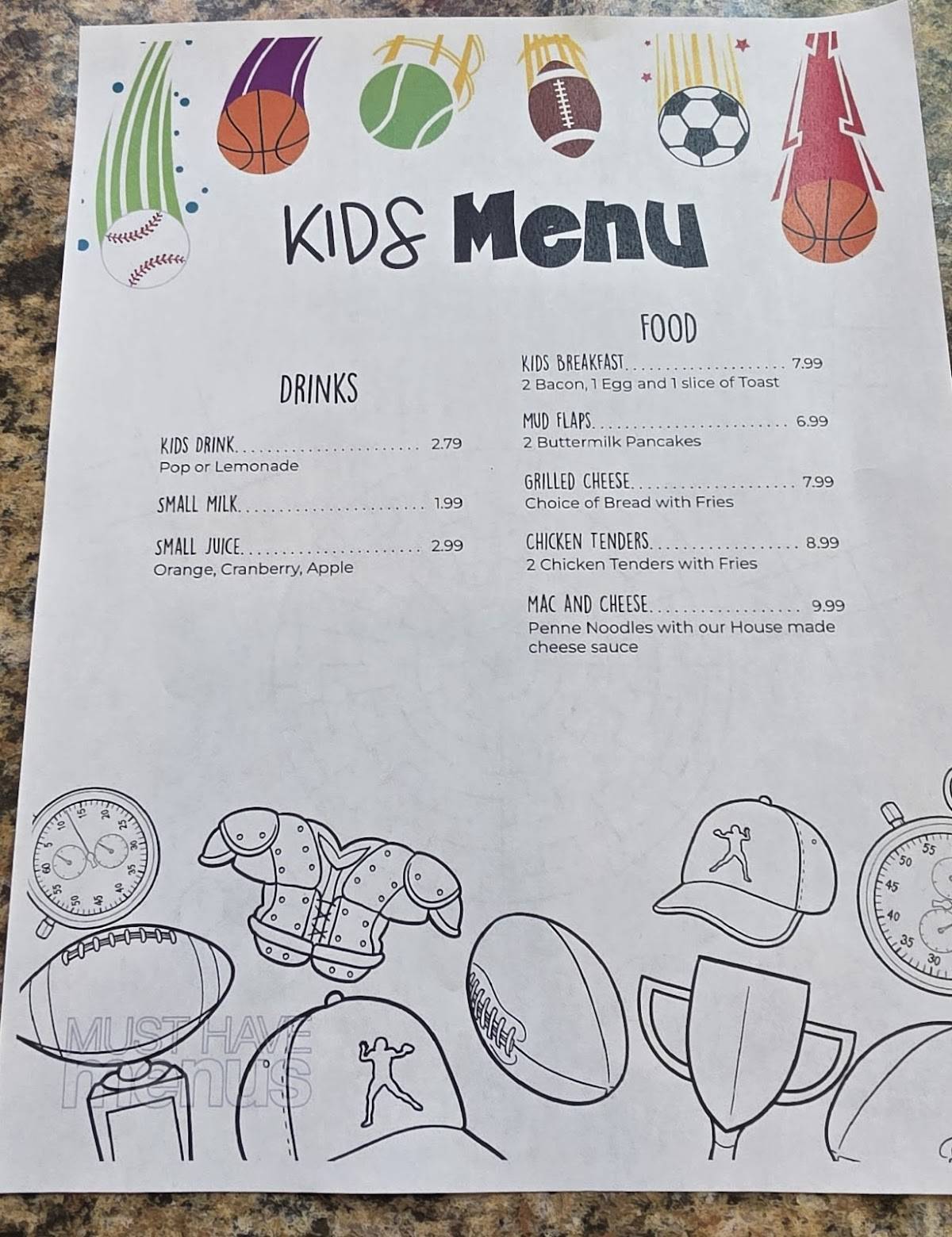 Menu at Cottage Cafe & Fireside Lounge, Cle Elum
