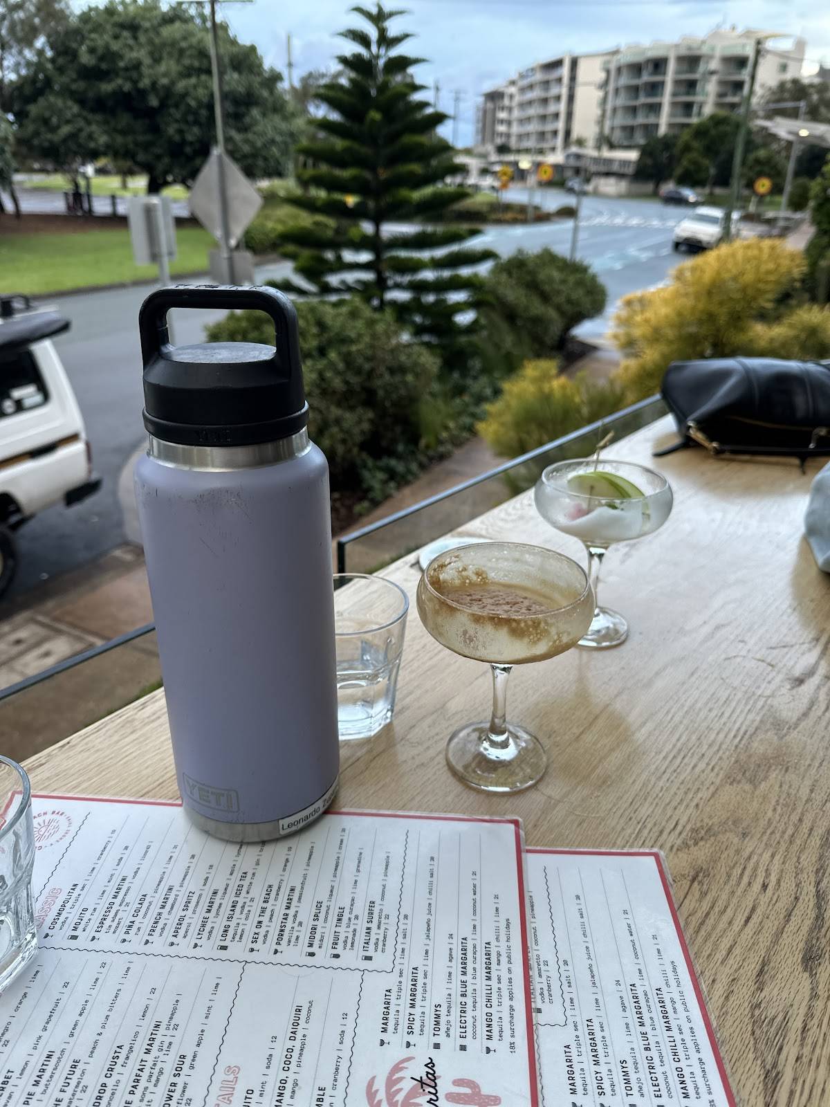 Menu at Cotton Tree Beach Bar, Maroochydore