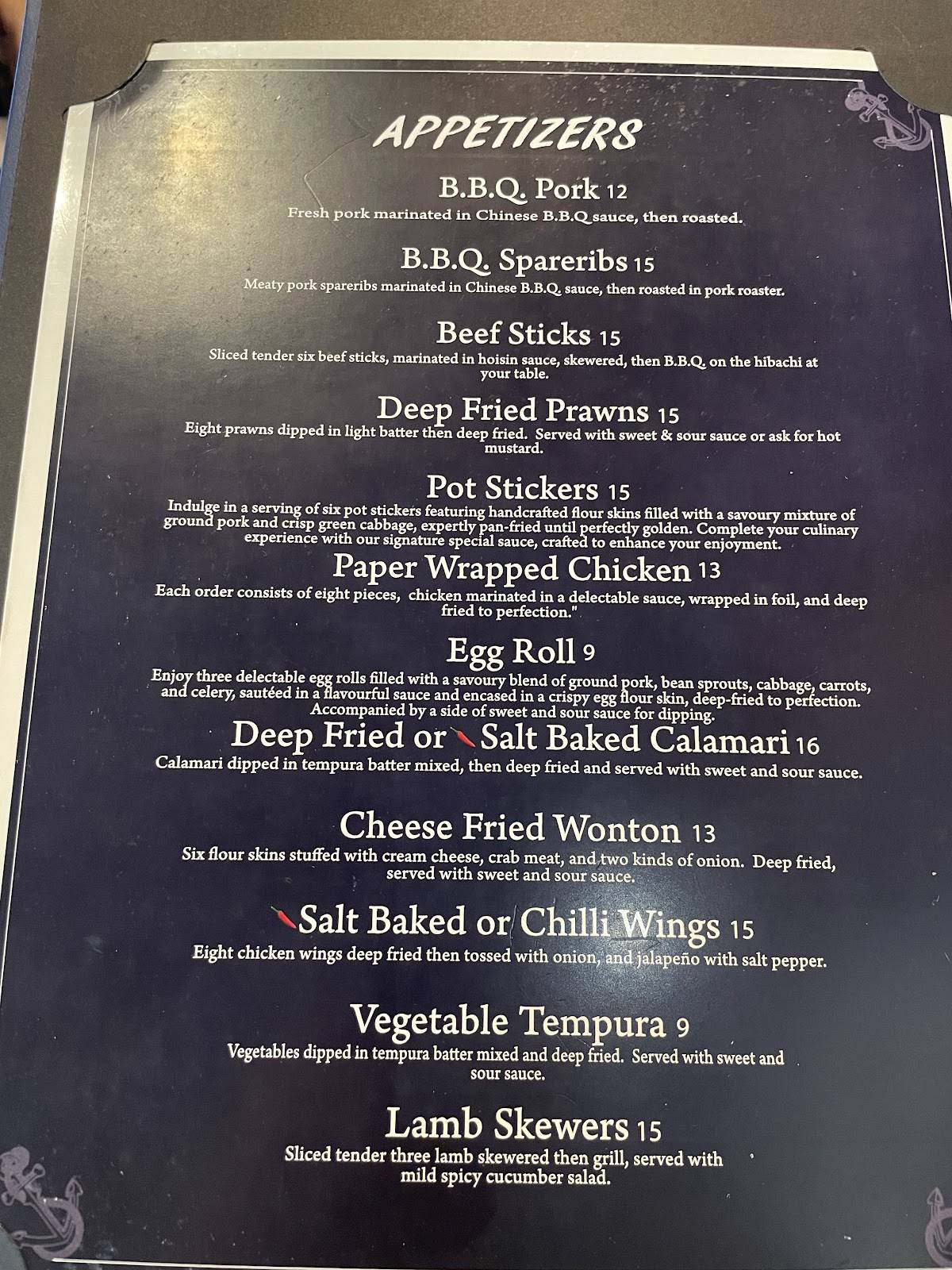 Menu at Steamboat Landing Bar & Grill, Courtland