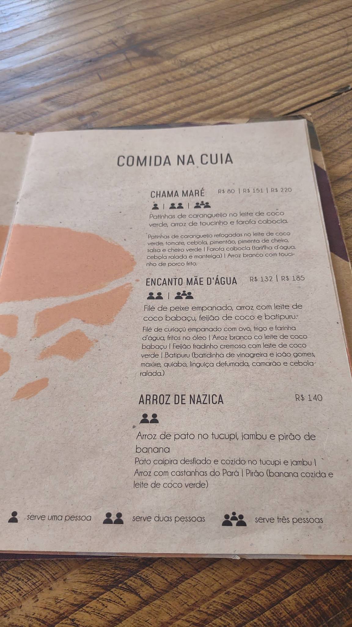 Menu em Cozinha Ancestral restaurante, São Luís