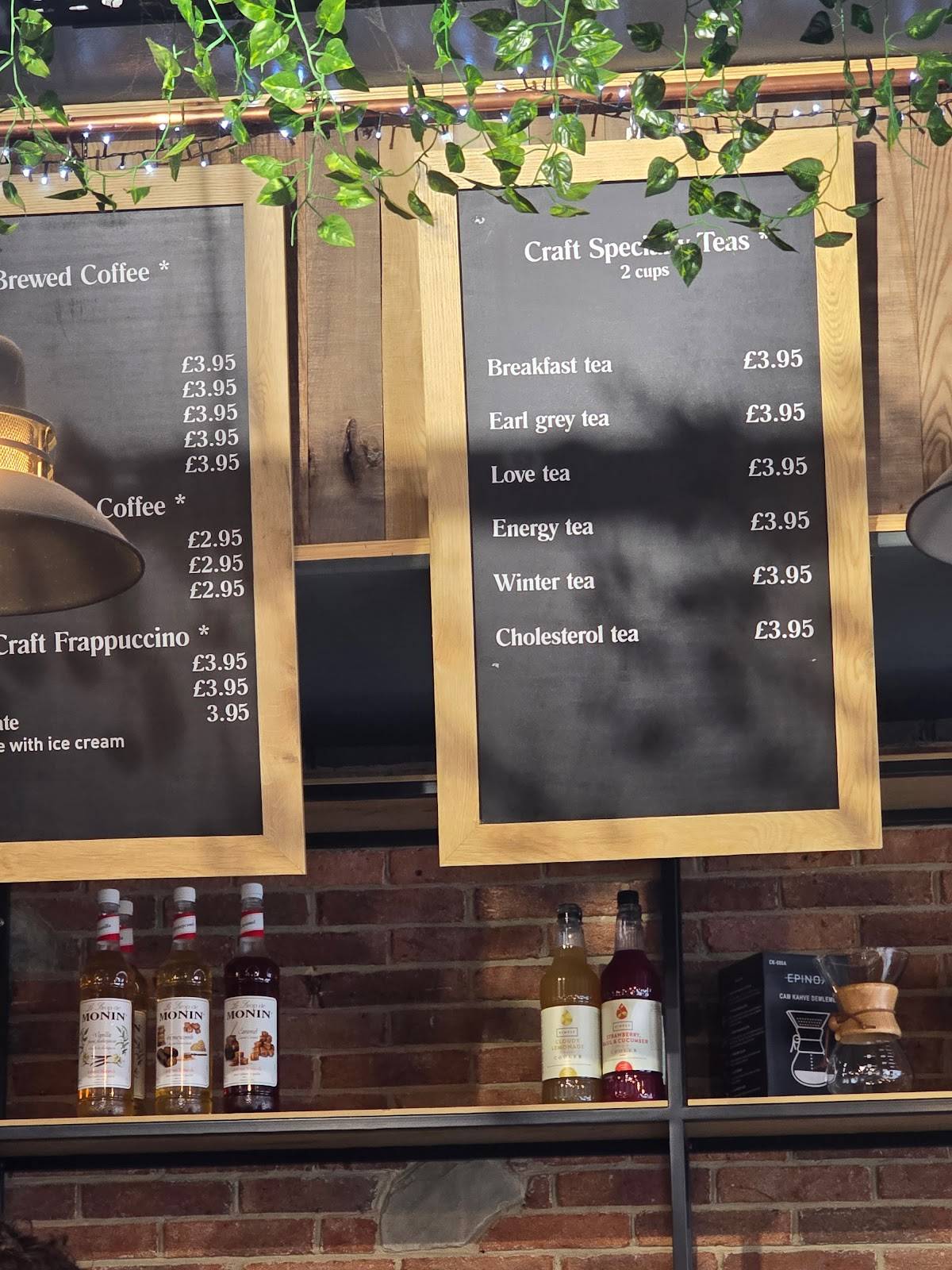Menu at Craft Coffee & Roastery restaurant, Uckfield