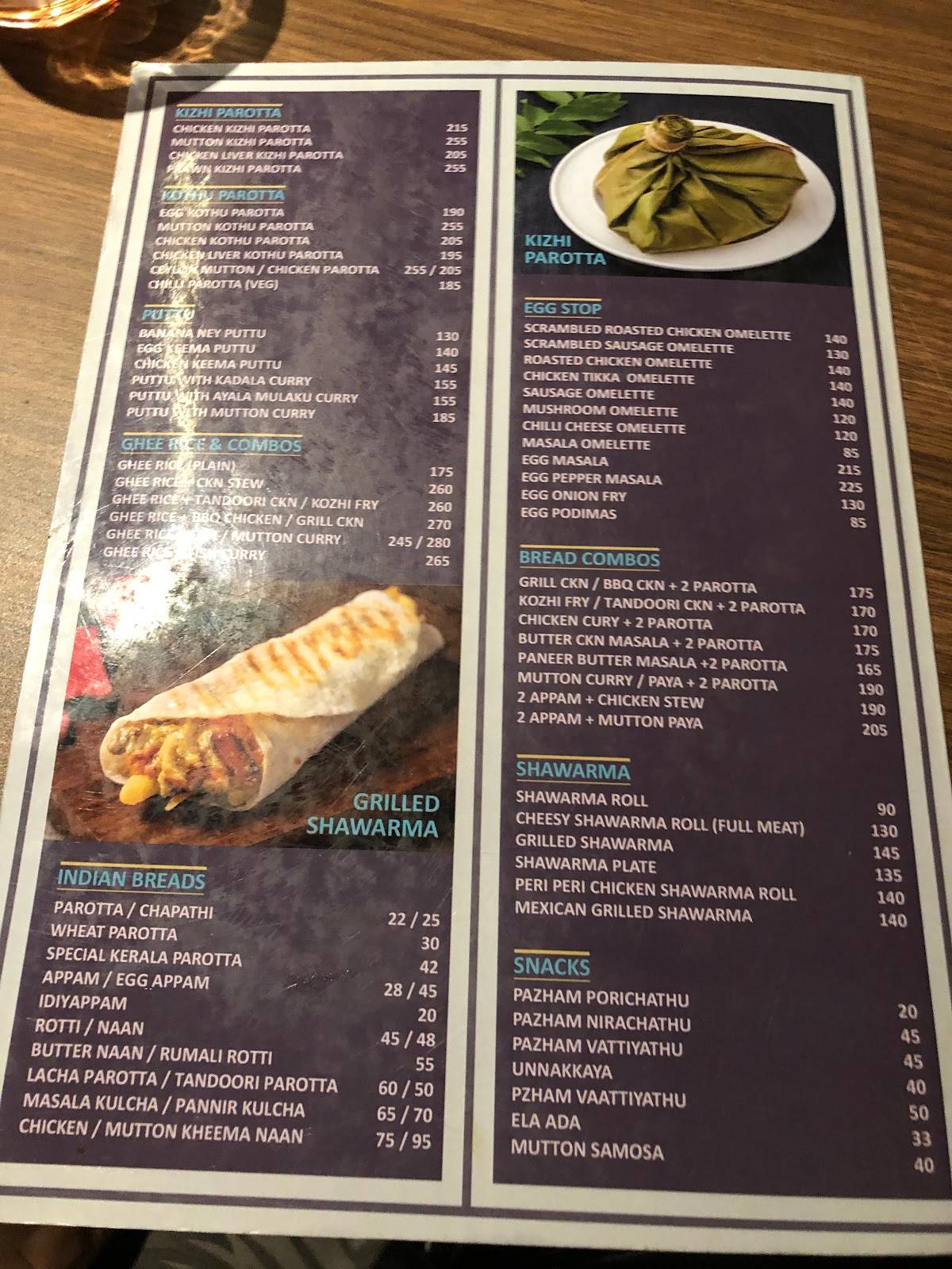 Menu at Crescent Restaurant, Taramani, Chennai