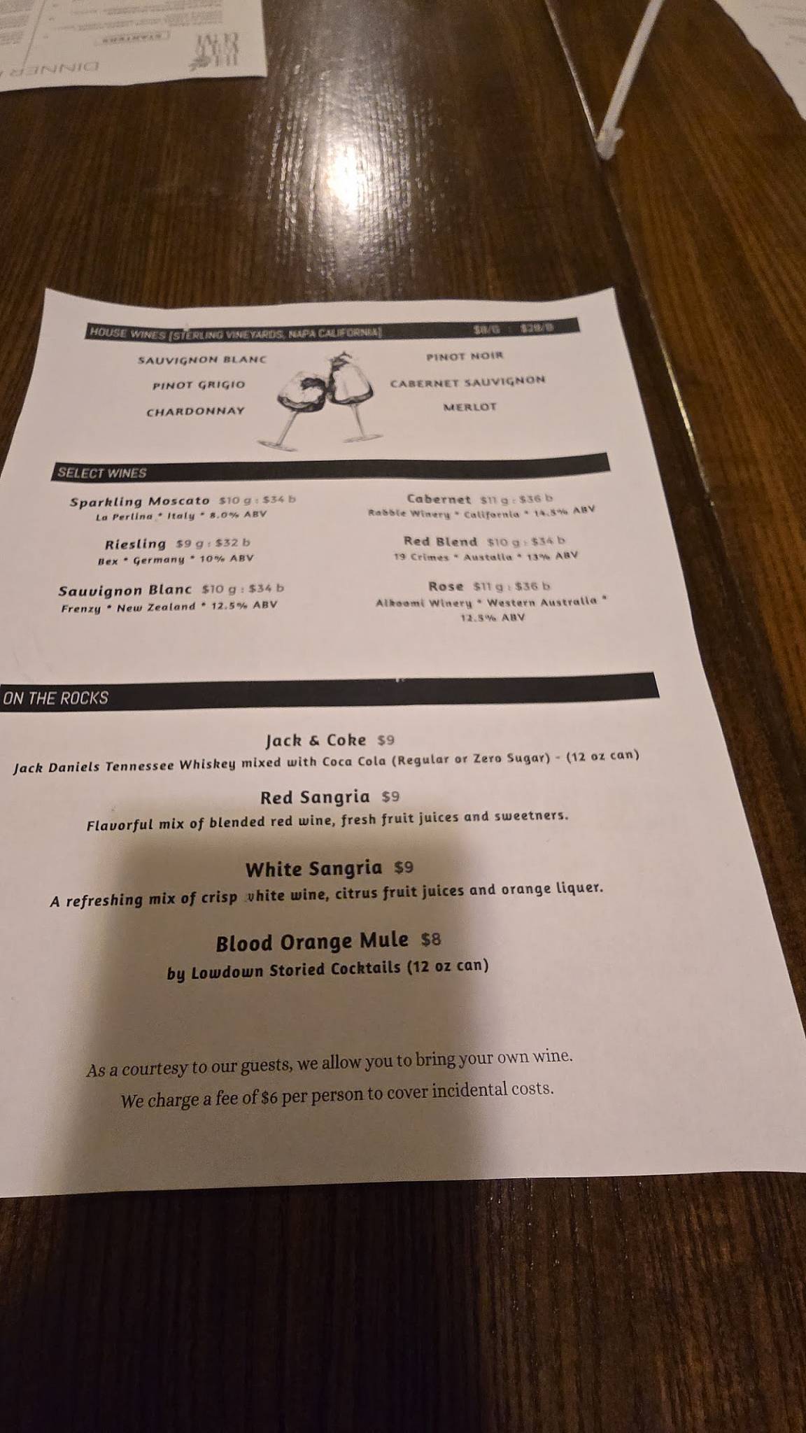 Menu at Wild Olive restaurant, Crestview