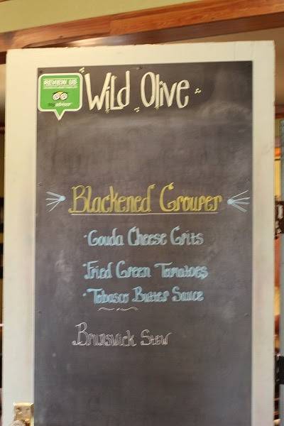 Menu at Wild Olive restaurant, Crestview