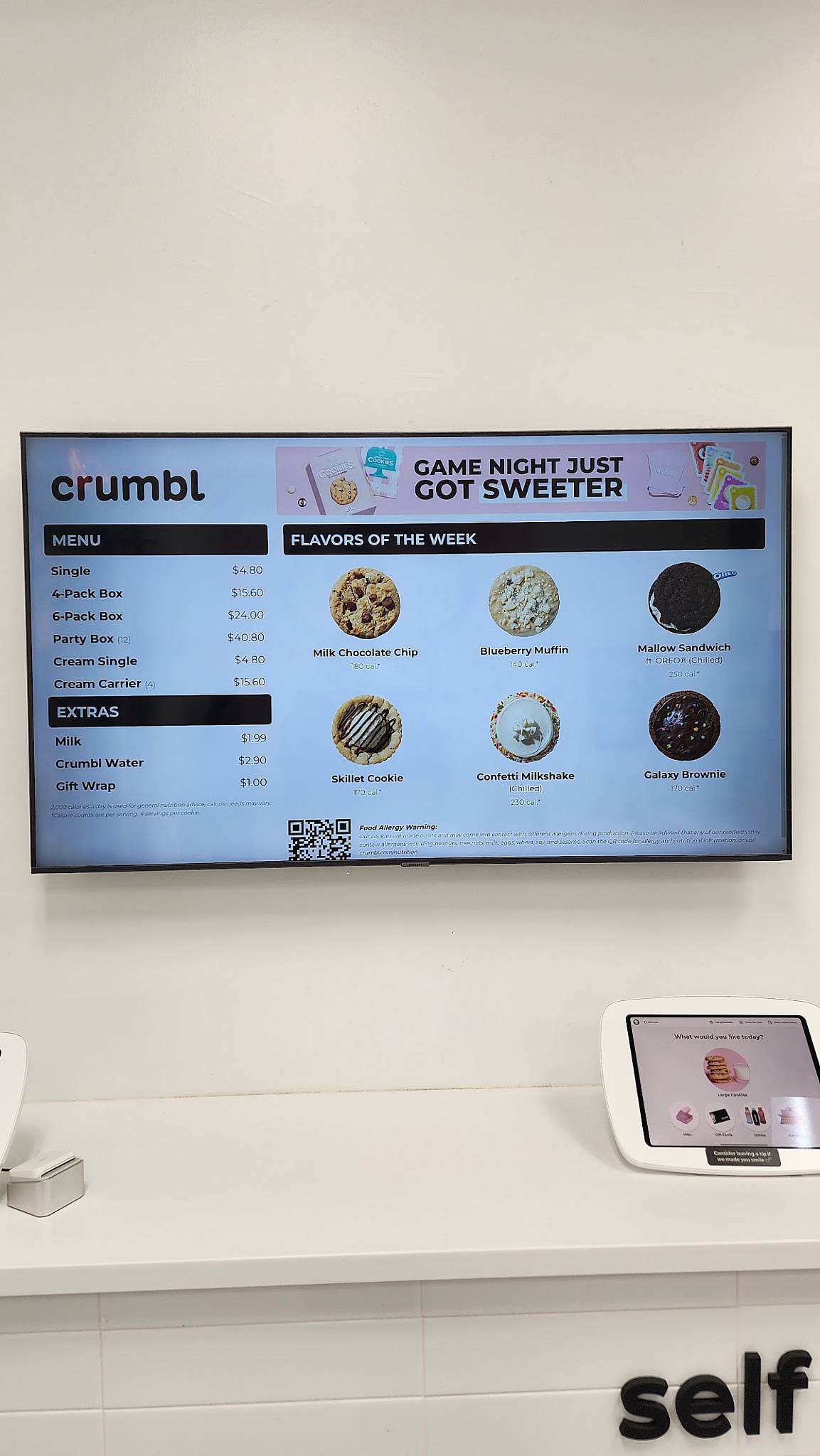 Menu at Crumbl - Rockaway desserts, USA
