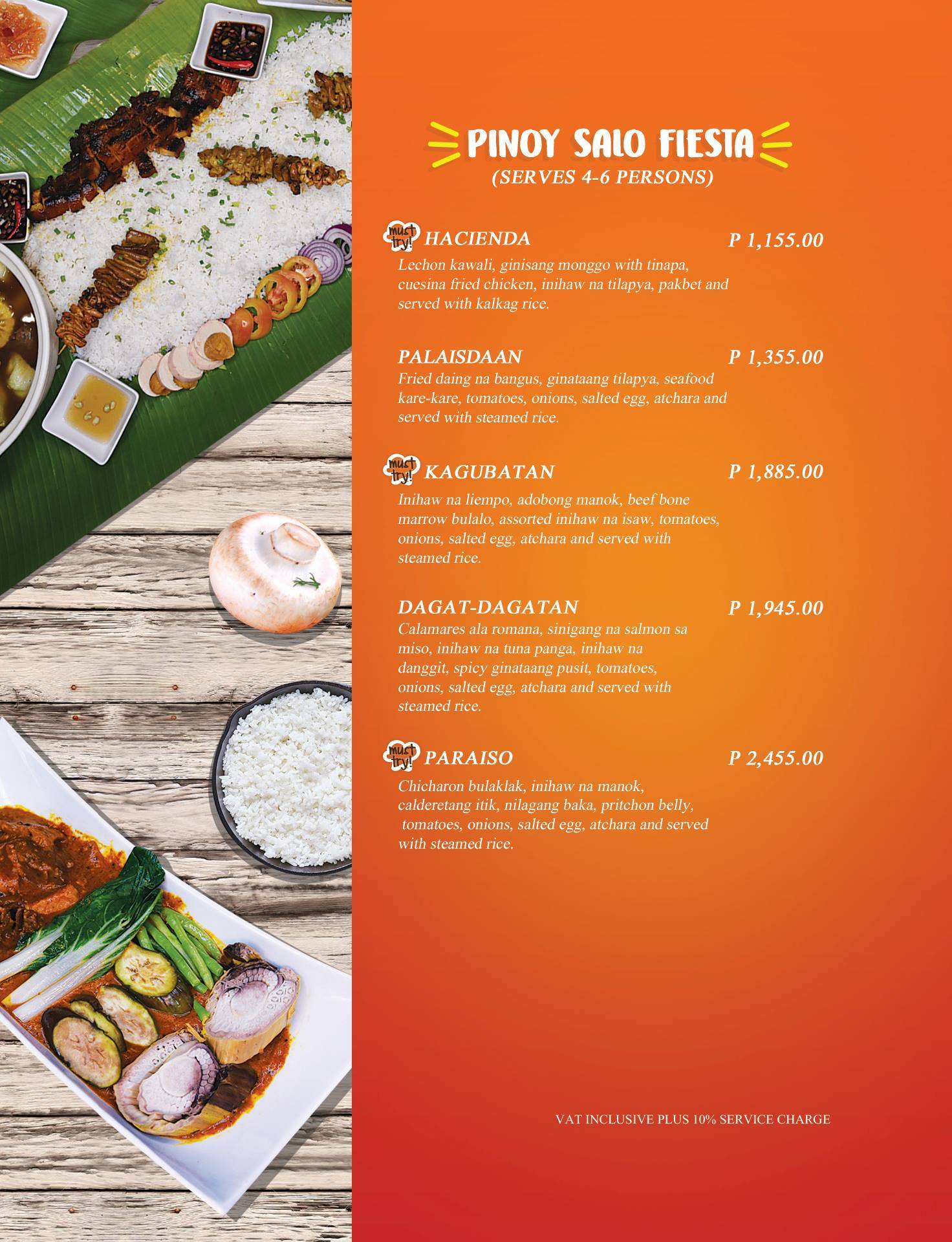 Menu at Cuesina Garden Bistro restaurant, Muntinlupa