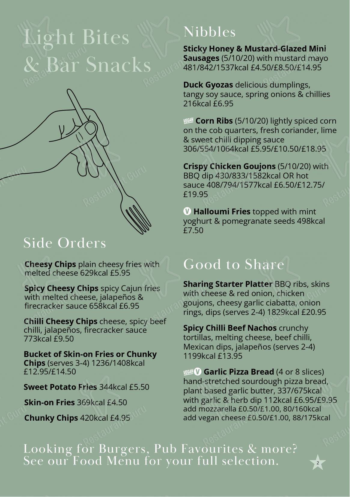 Menu at Curious Pig in the Parlour pub & bar, Copthorne
