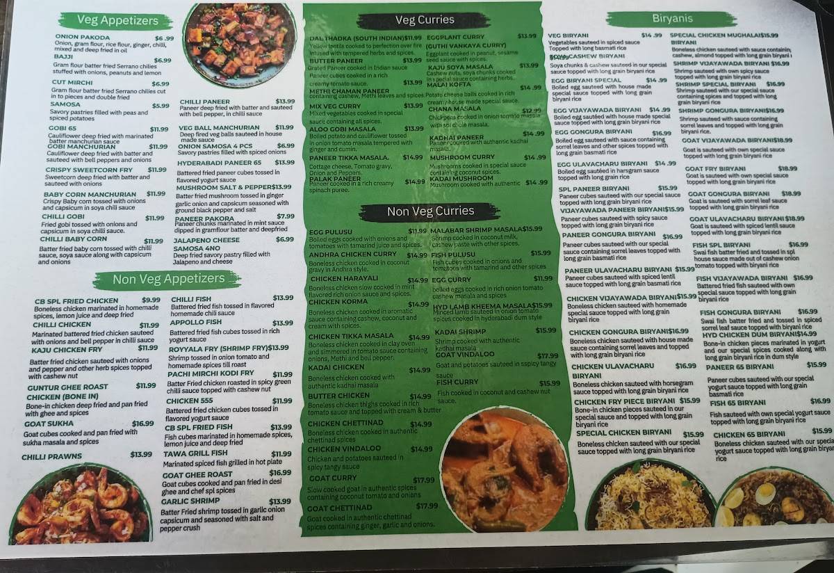 Menu at Curry Bowl - Cimarron restaurant, El Paso