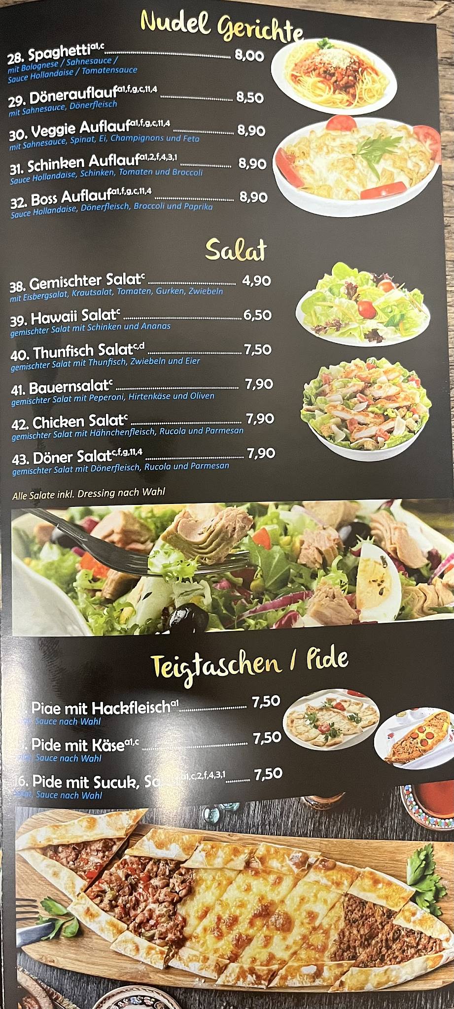 Speisekarte von Kebab Boss 23 restaurant, Cuxhaven